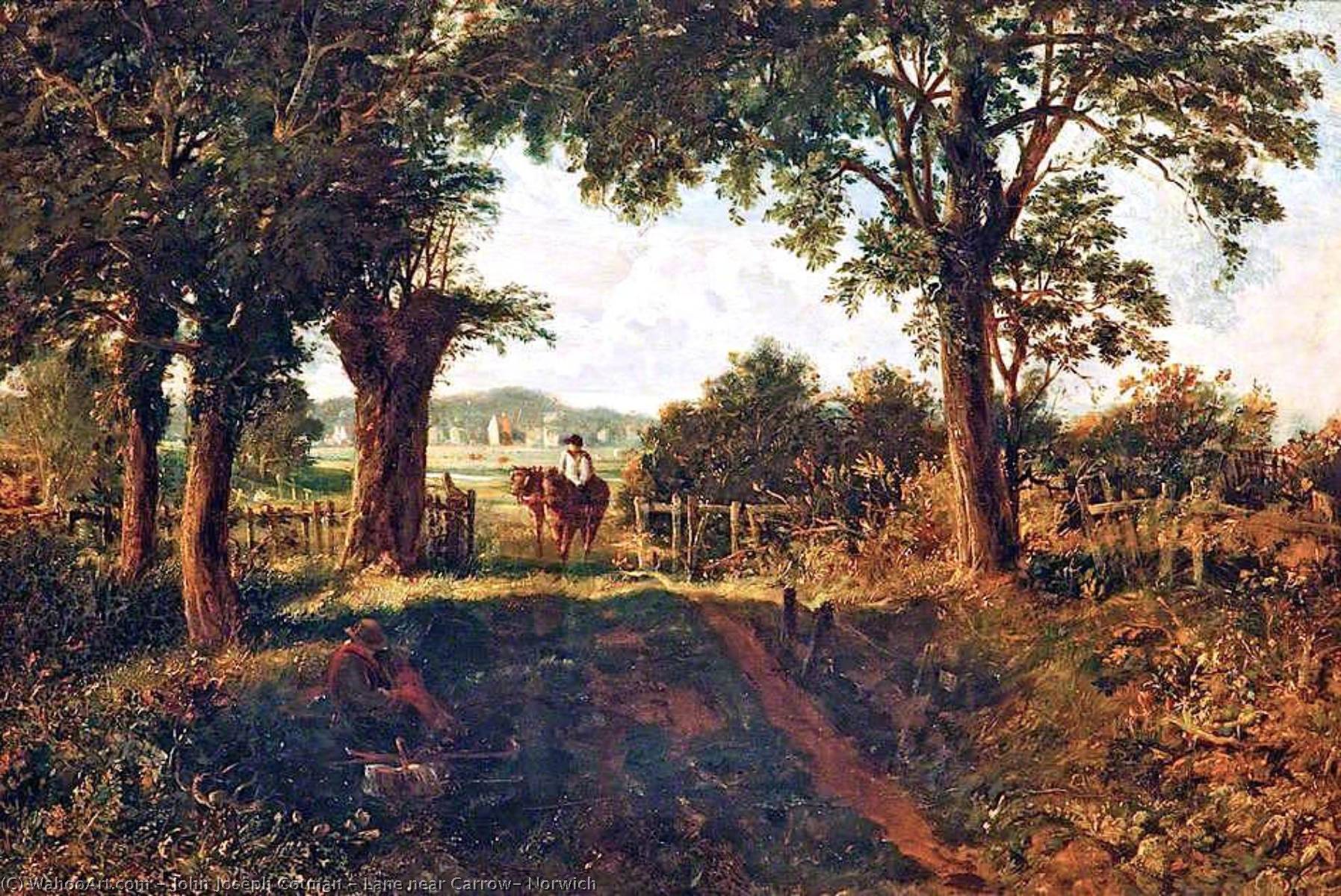 Purchase Oil Painting Replica Lane near Carrow, Norwich by John Joseph ...