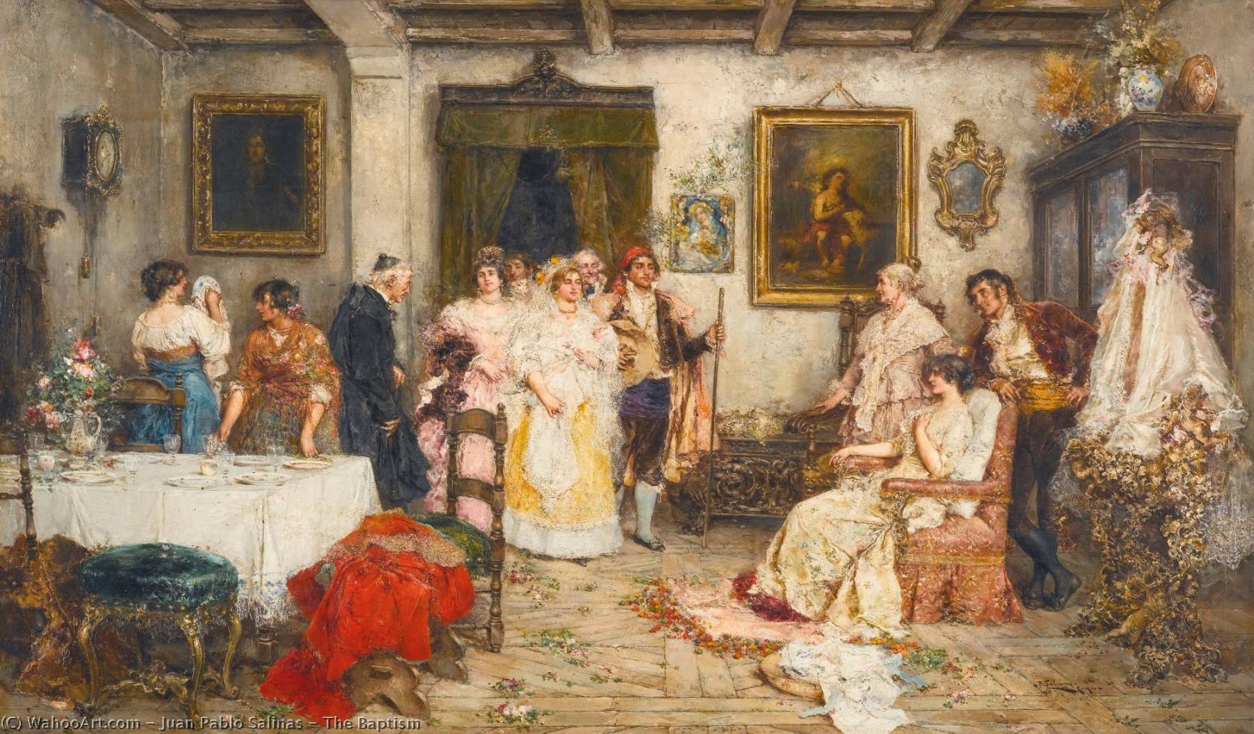 Museum Art Reproductions The Baptism by Juan Pablo Salinas (1871-1946 ...