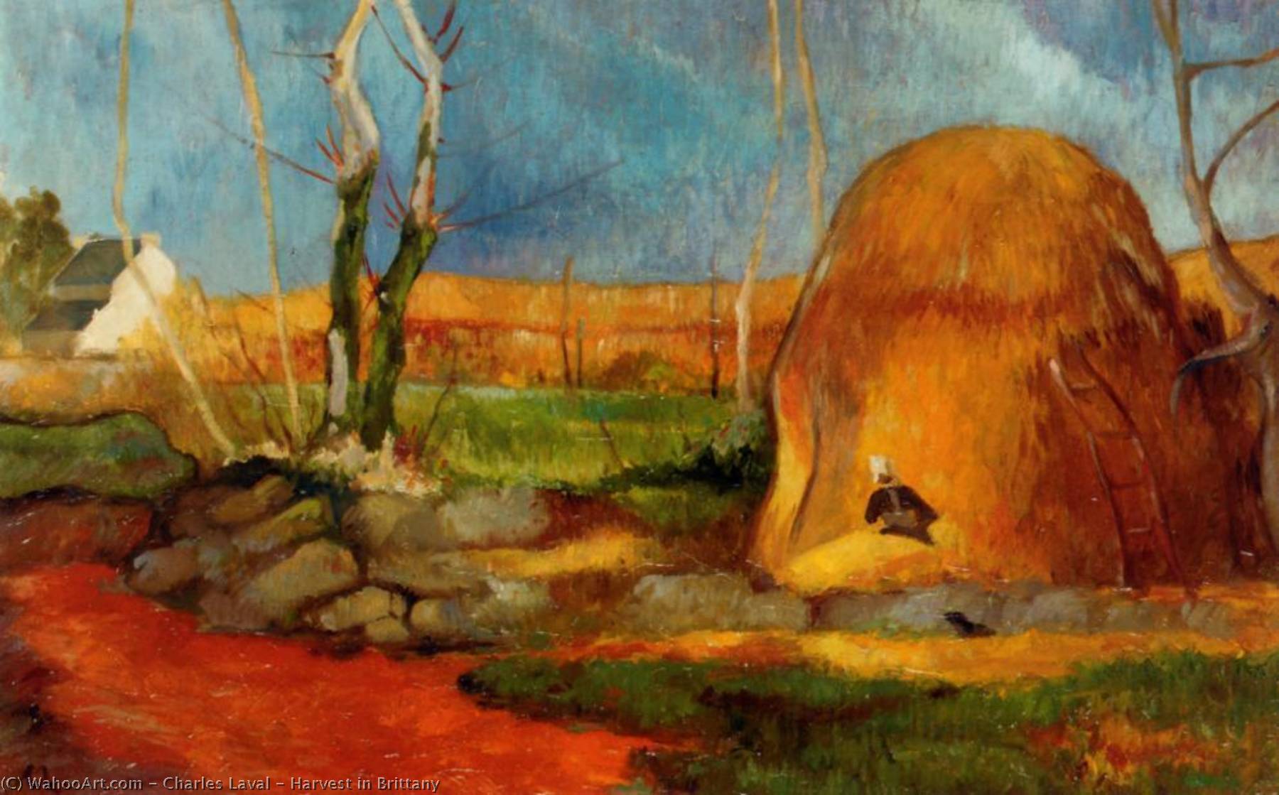 Kunstreproduktionen Ernte in der Bretagne, 1889 von Charles Laval (1861 ...