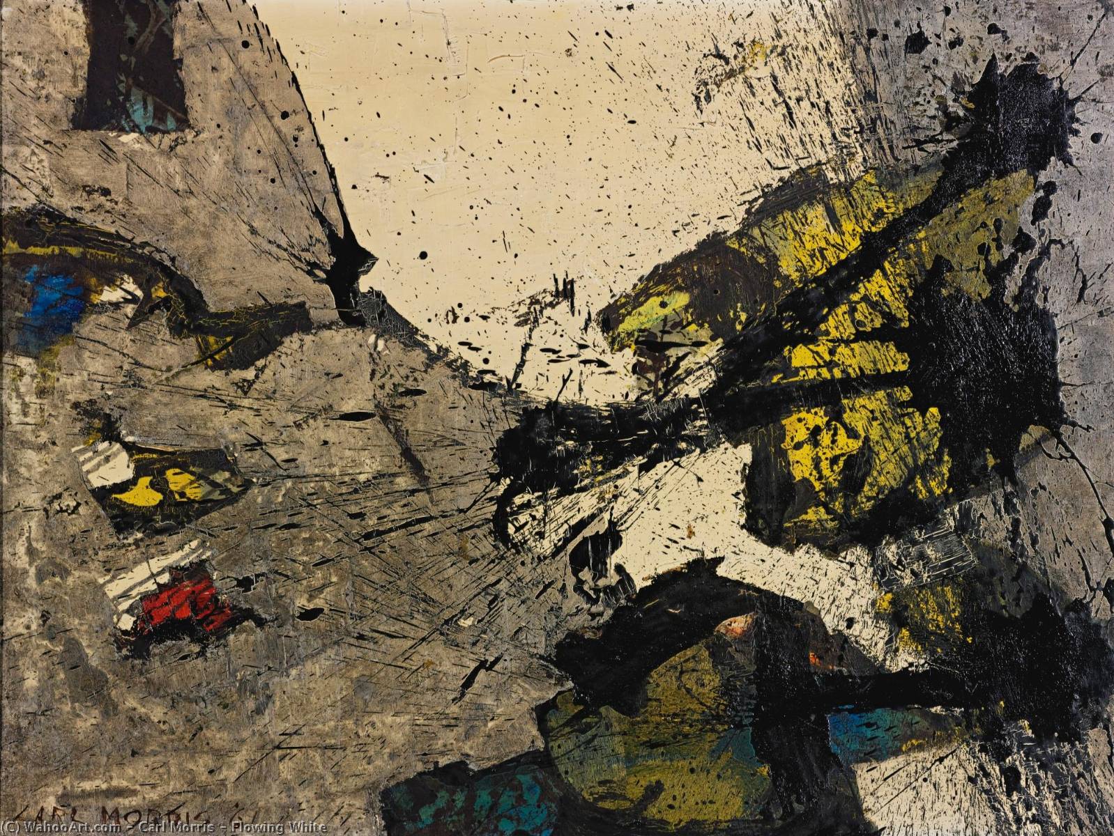 Reproducciones De Arte Flowing White de Carl Morris (Inspirado por ...