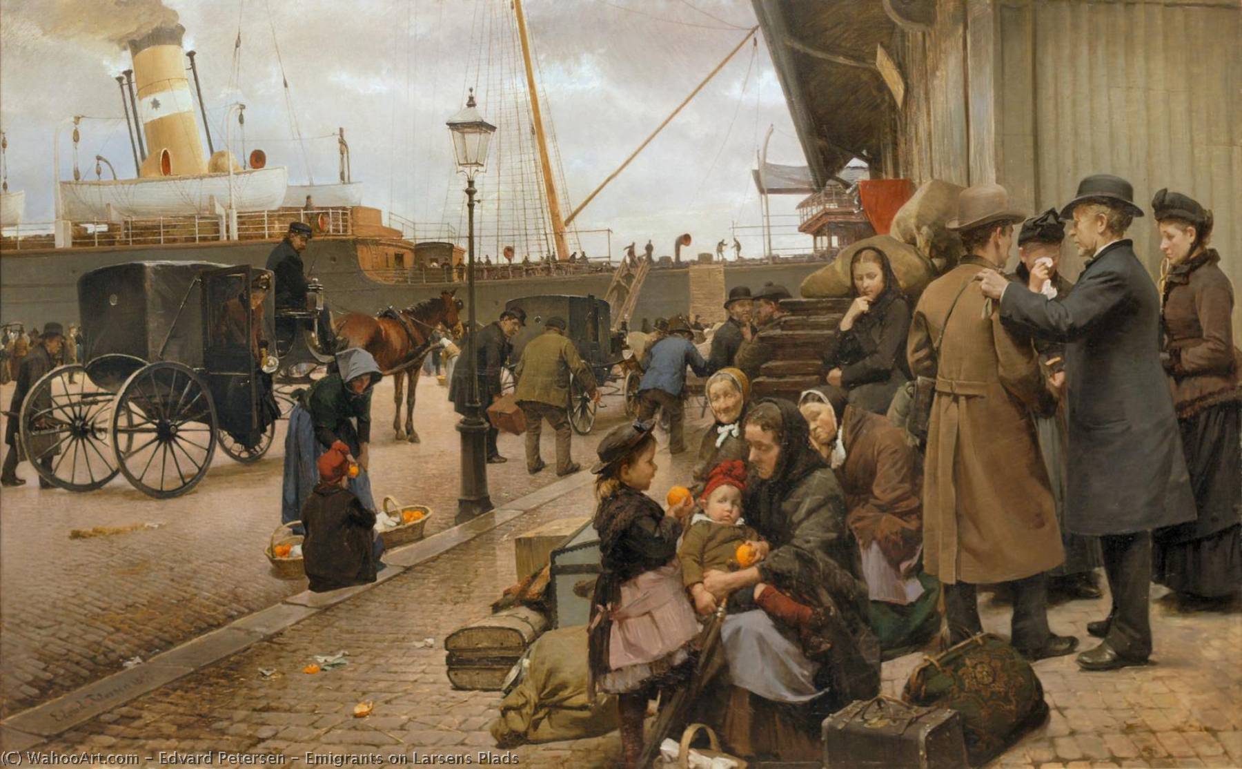 Compre Museu De Reproduções De Arte Emigrantes em Larsens Plads, 1890 ...