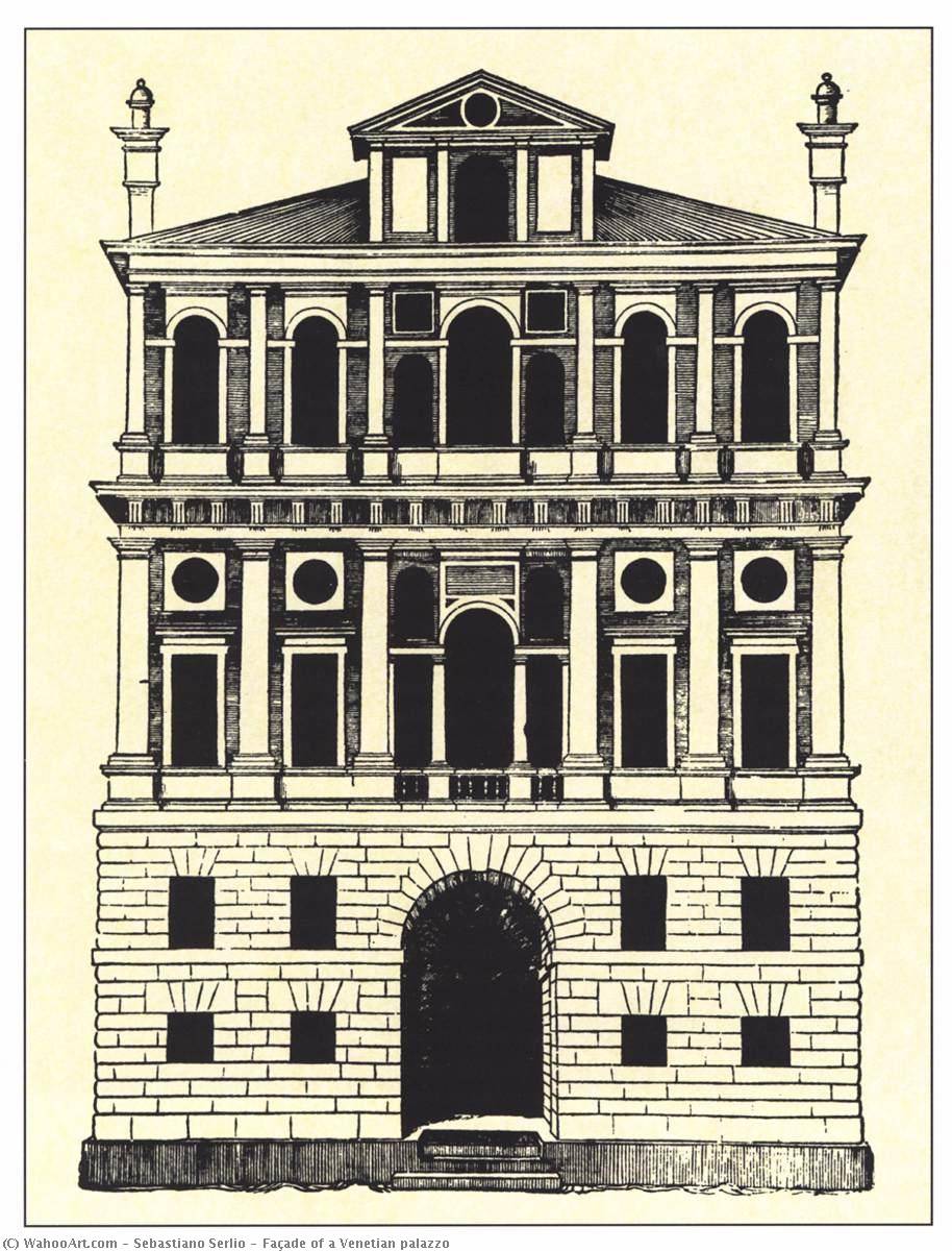fachada de Un veneciano palacio , 1537 de Sebastiano Serlio ...