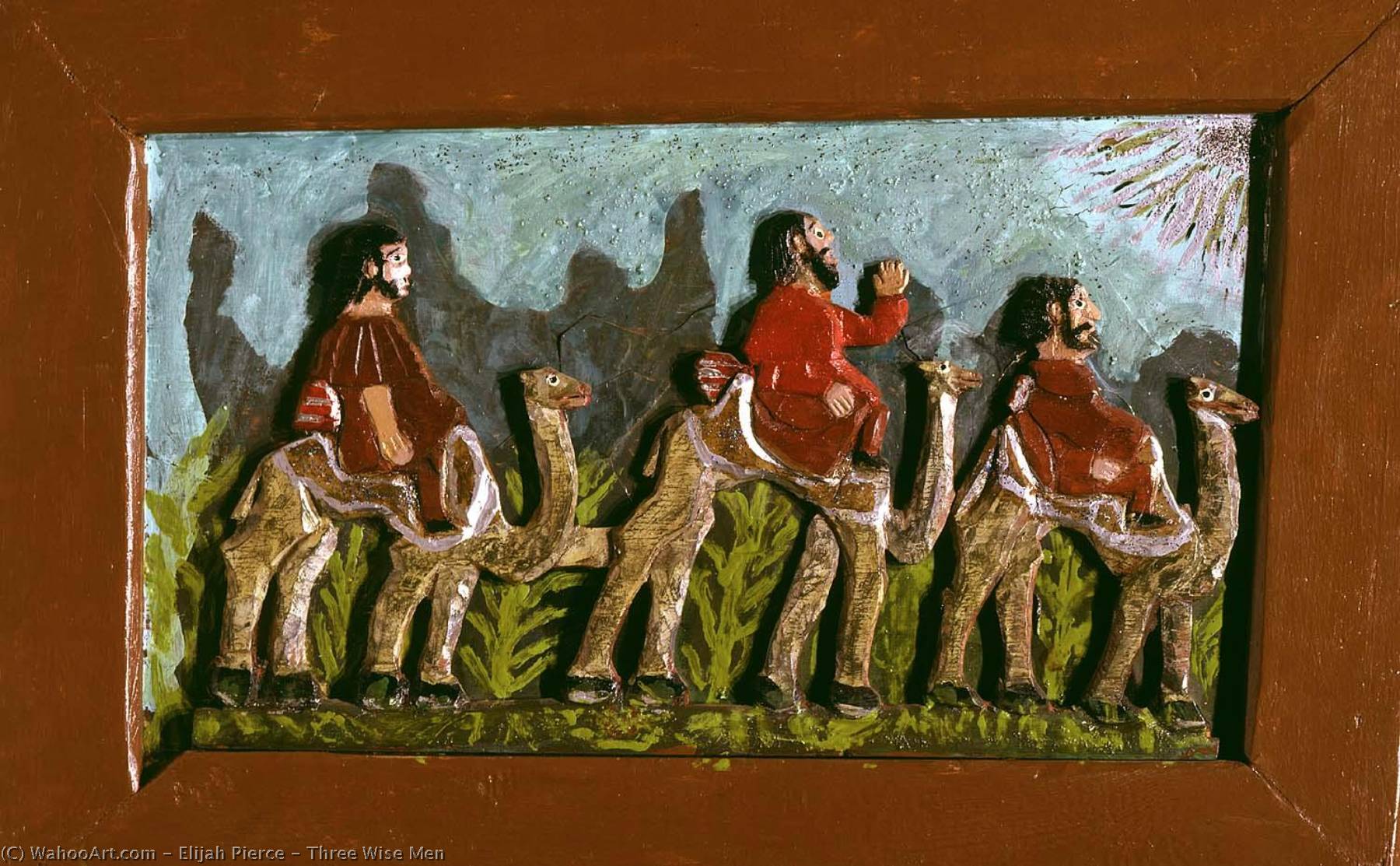 Buy Museum Art Reproductions Three Wise Men, 1950 by Elijah Pierce ...