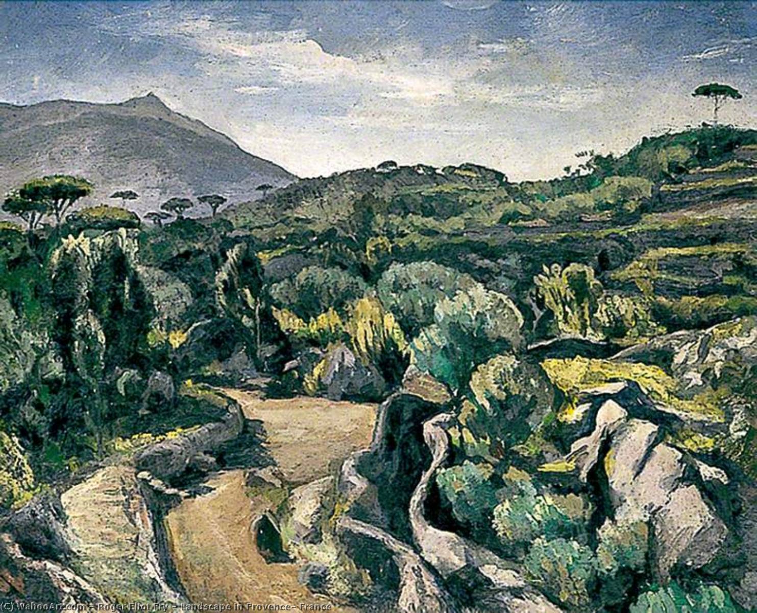 Art Reproductions Landscape in Provence, France, 1930 by Roger Eliot ...