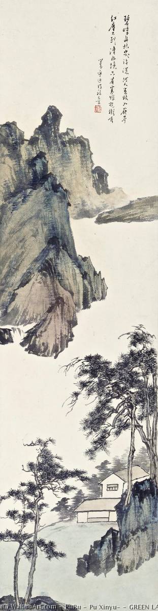 Comprar Reproducciones De Arte Del Museo GREEN LANDSCAPE de Puru ( Pu ...