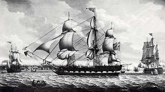 Ordem Reproduções De Arte British Warship em Liverpool Harbor ...