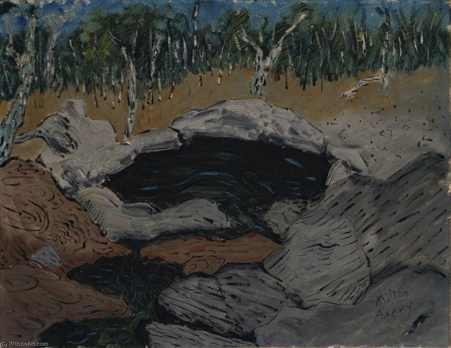 Reproducciones De Arte Rocky Pool de Milton Avery (Inspirado por) (1885 ...