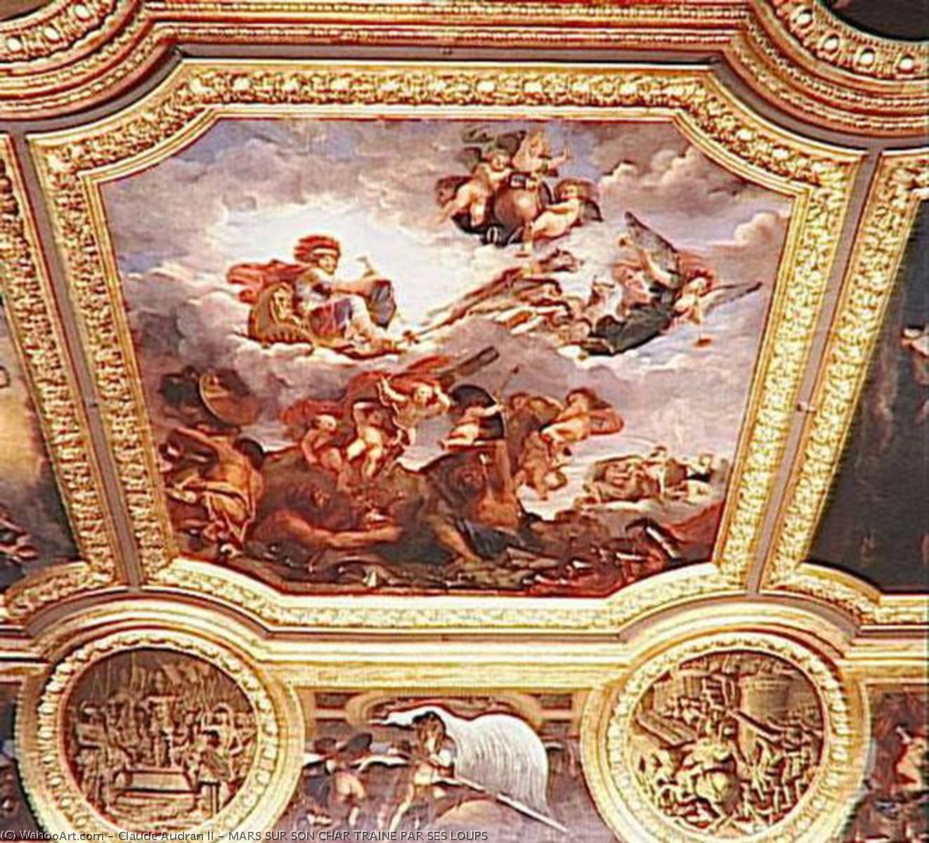 Artwork Replica MARS SUR SON CHAR TRAINE PAR SES LOUPS by Claude Audran ...