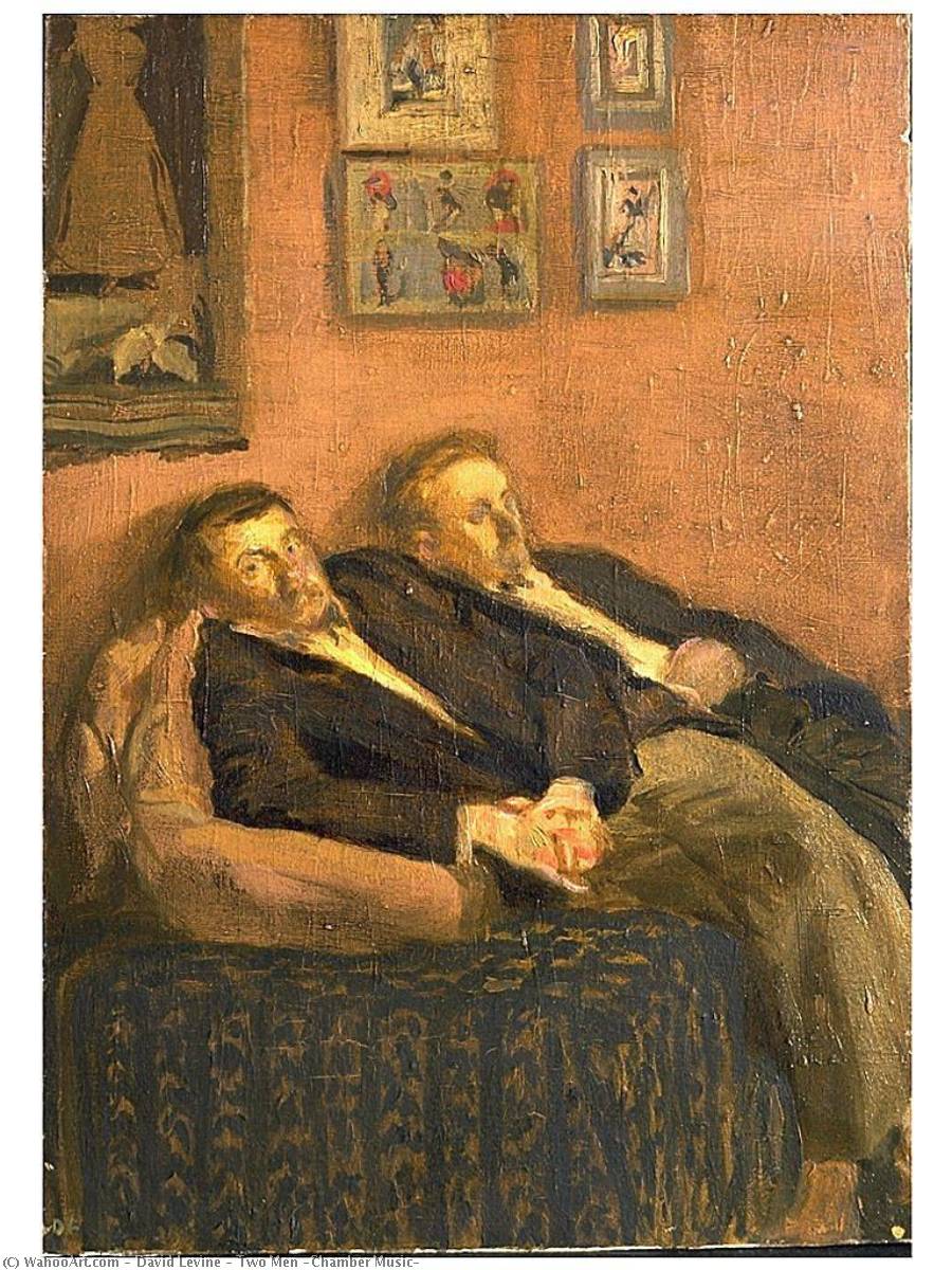 Two Men (Chamber Music) by David Levine (1926-2009, United States ...