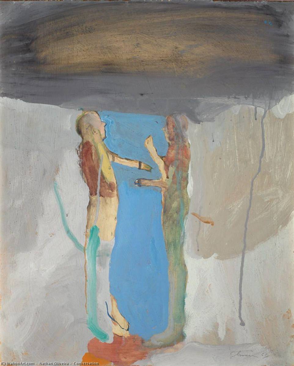 Conversation, 1961 de Nathan Oliveira (1928-2010, United States) Nathan ...