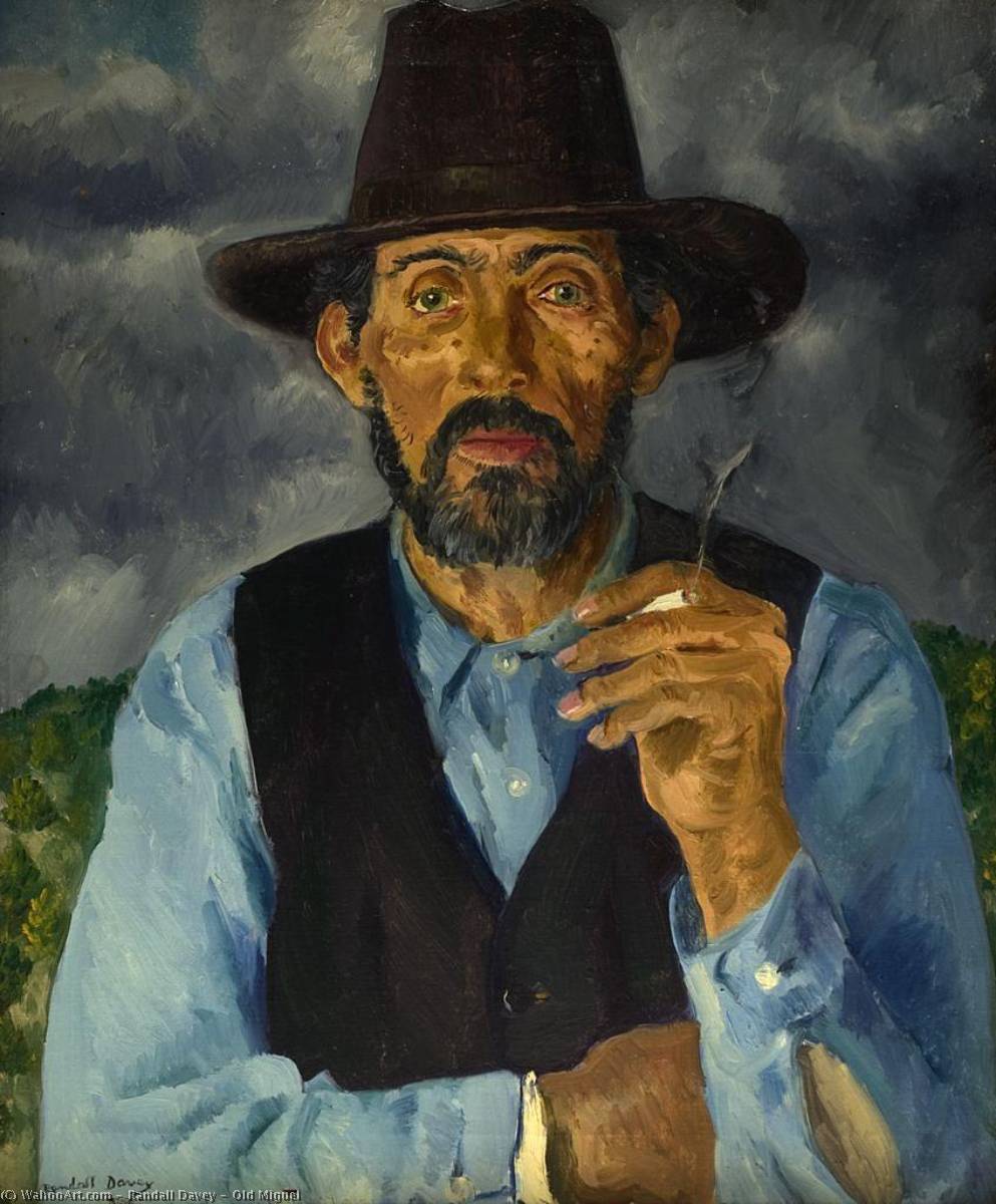 Viejo Miguel de Randall Davey (1887-1964) Randall Davey | WahooArt.com