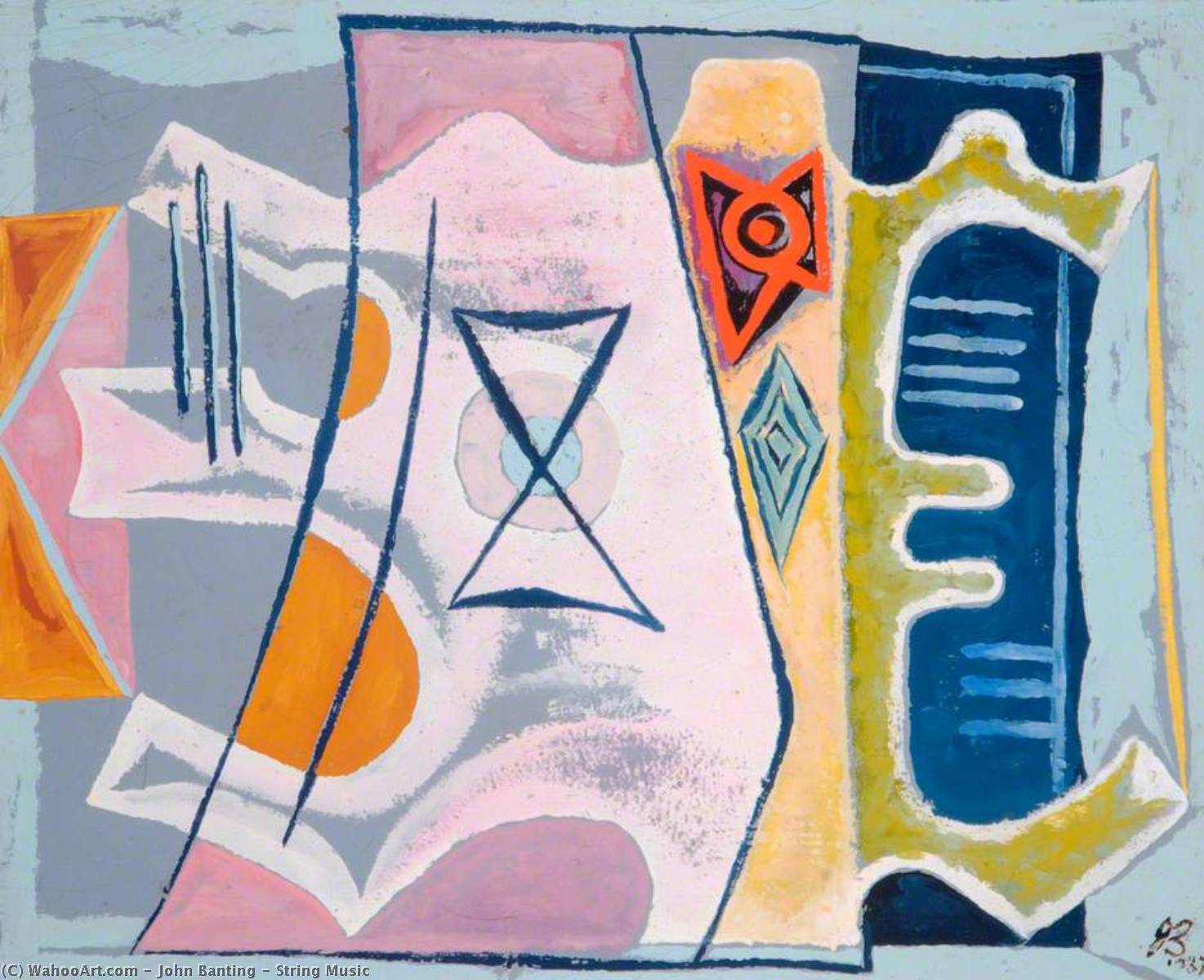 String Music, 1937 by John Banting John Banting | WahooArt.com