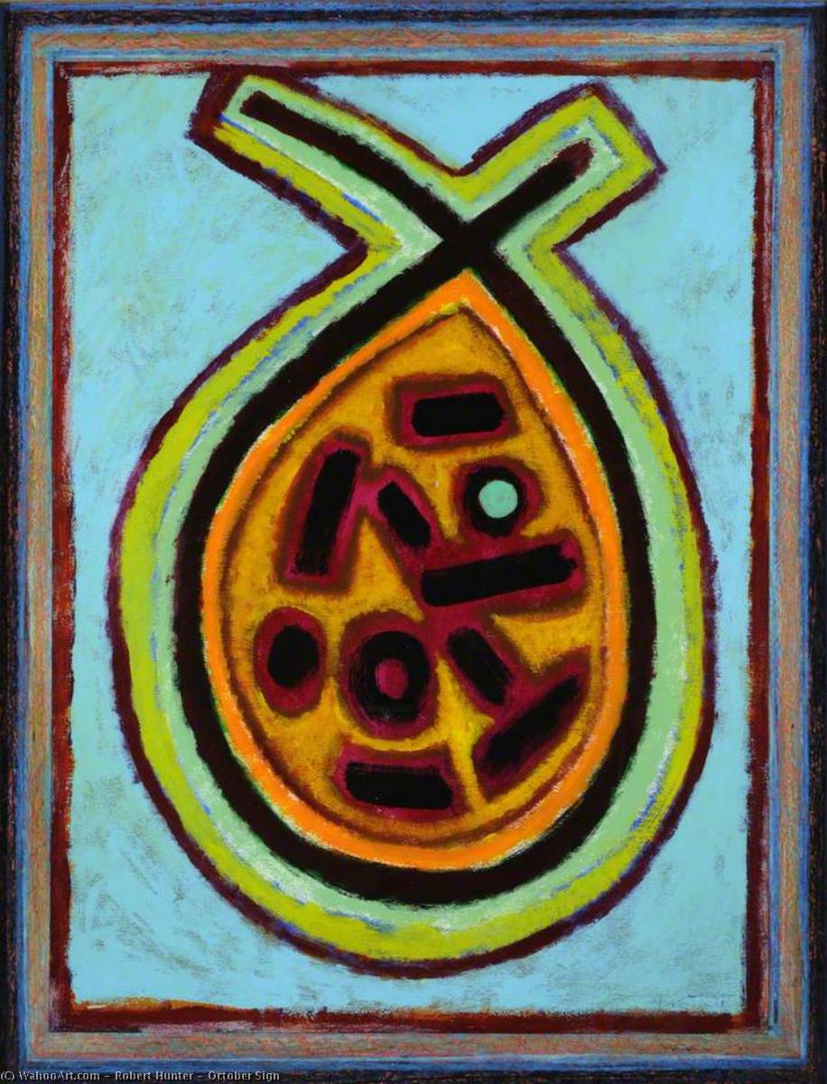 October Sign by Robert Hunter Robert Hunter | WahooArt.com