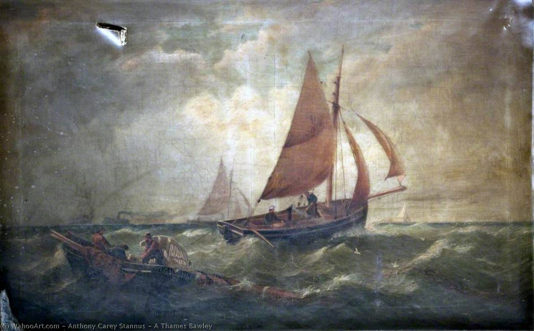 Buy Museum Art Reproductions A Thames Bawley by Anthony Carey Stannus ...