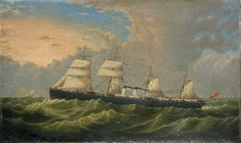 SS `Egypt`, 1860 by Isaac Joseph Witham Isaac Joseph Witham | WahooArt.com