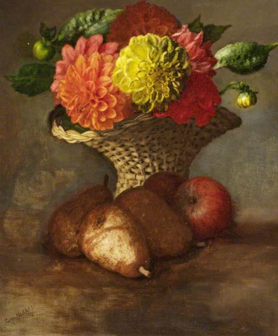 Dahlias by George Walter Harris George Walter Harris | WahooArt.com