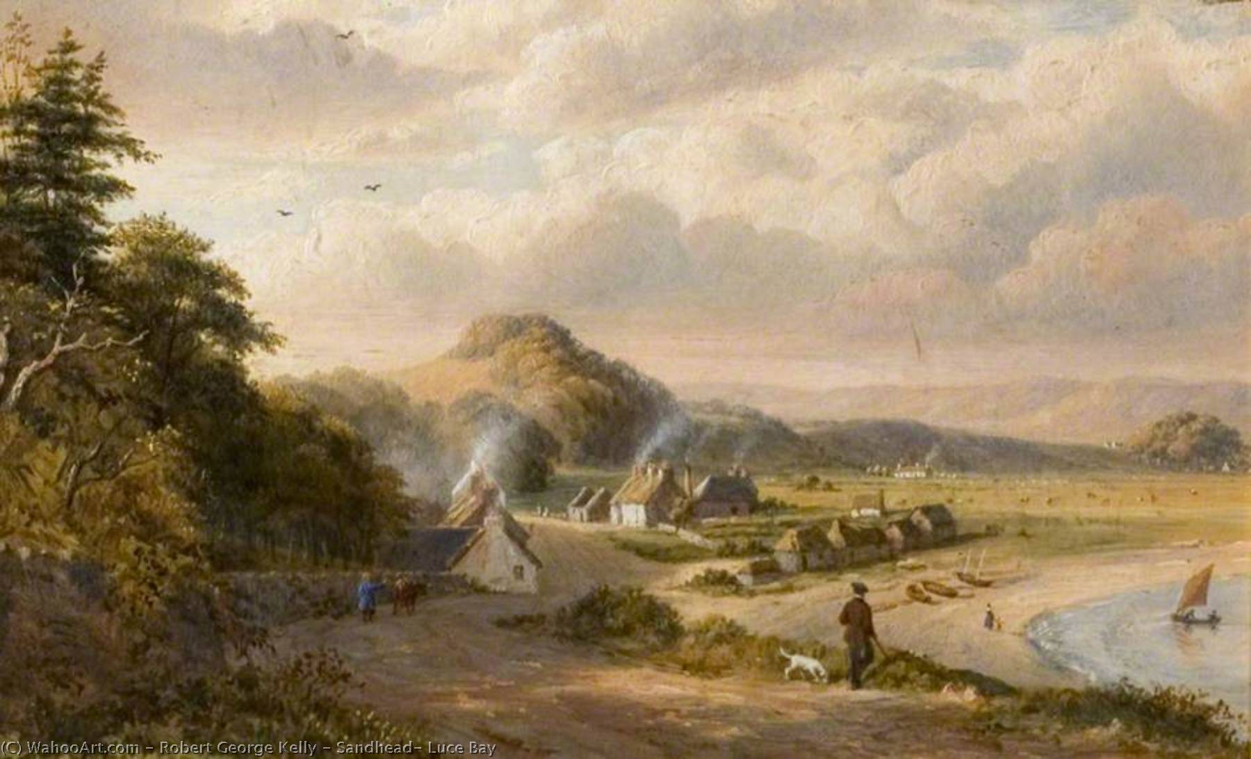 Order Artwork Replica Sandhead, Luce Bay, 1860 by Robert George Kelly ...