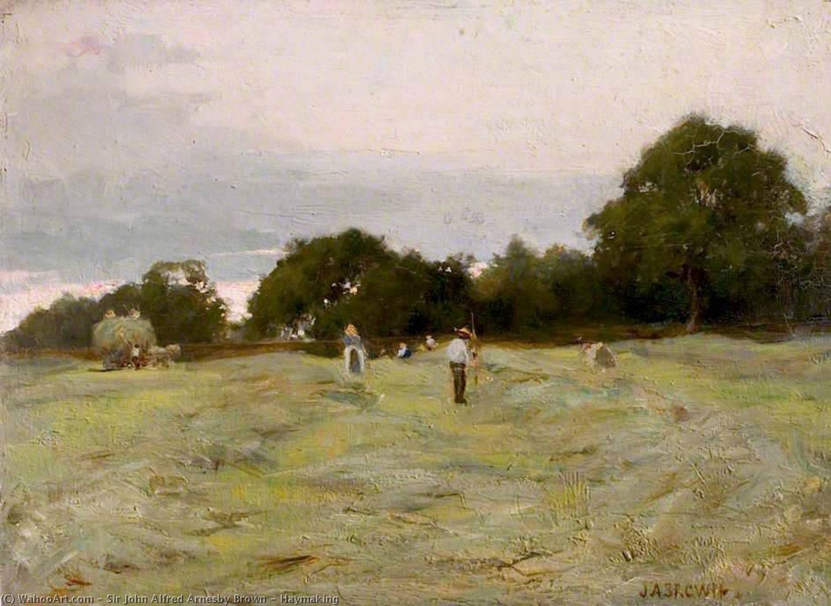 Haymaking, 1890 by John Alfred Arnesby Brown John Alfred Arnesby Brown ...