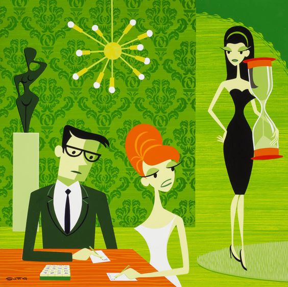 Der Chronograph von Josh Agle (Shag) Josh Agle (Shag) | WahooArt.com