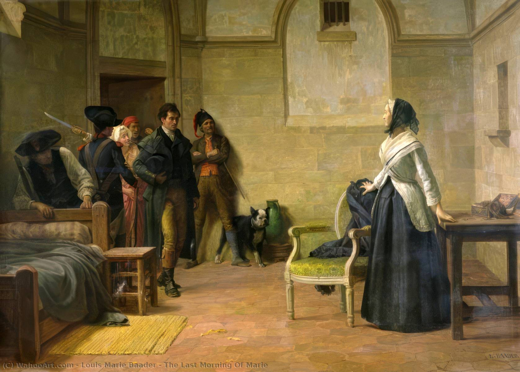 Museum Art Reproductions The Last Morning Of Marie by Louis Marie ...