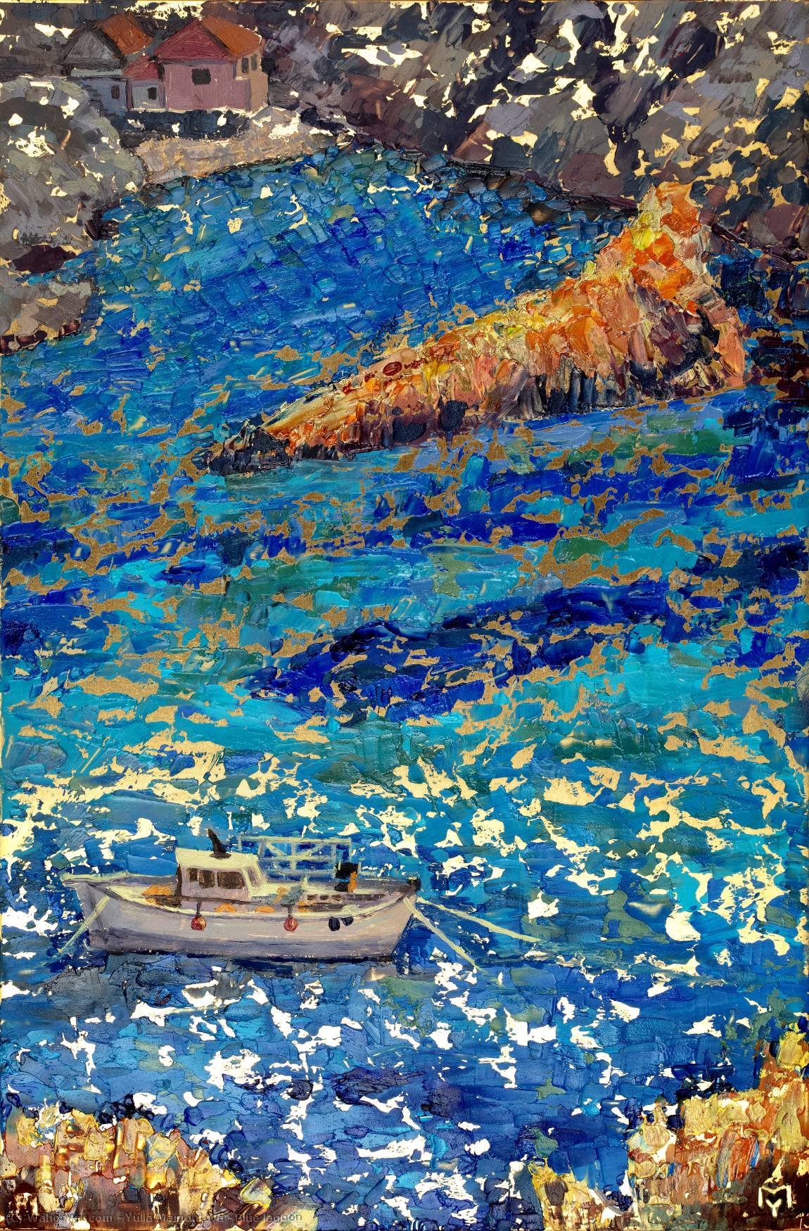 Blue lagoon, 2020 by Yulia Mamontova Yulia Mamontova | WahooArt.com