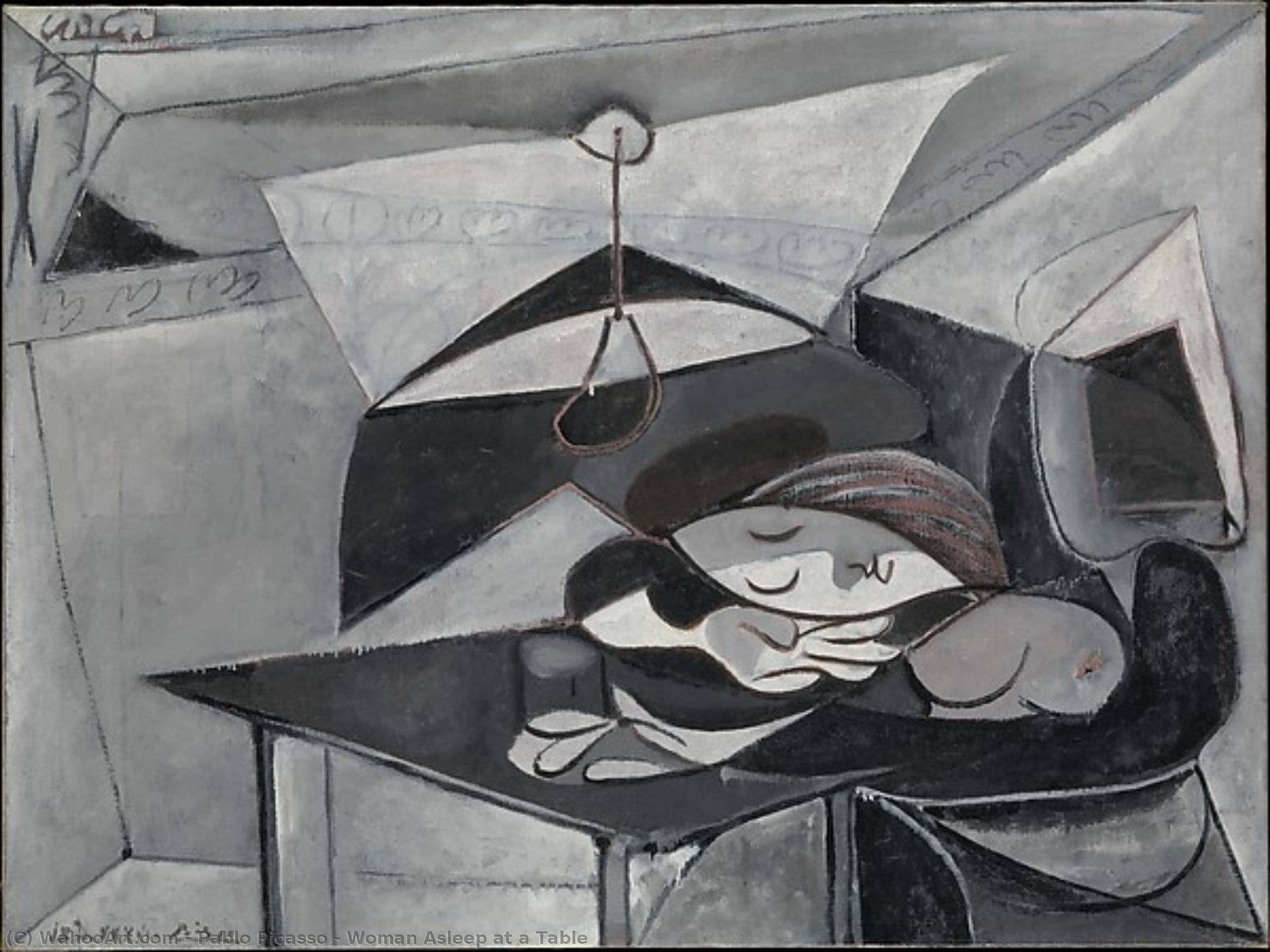 Reproducciones De Pinturas La mujer duerme en una mesa, 1936 de Pablo Picasso (Inspirado por ...
