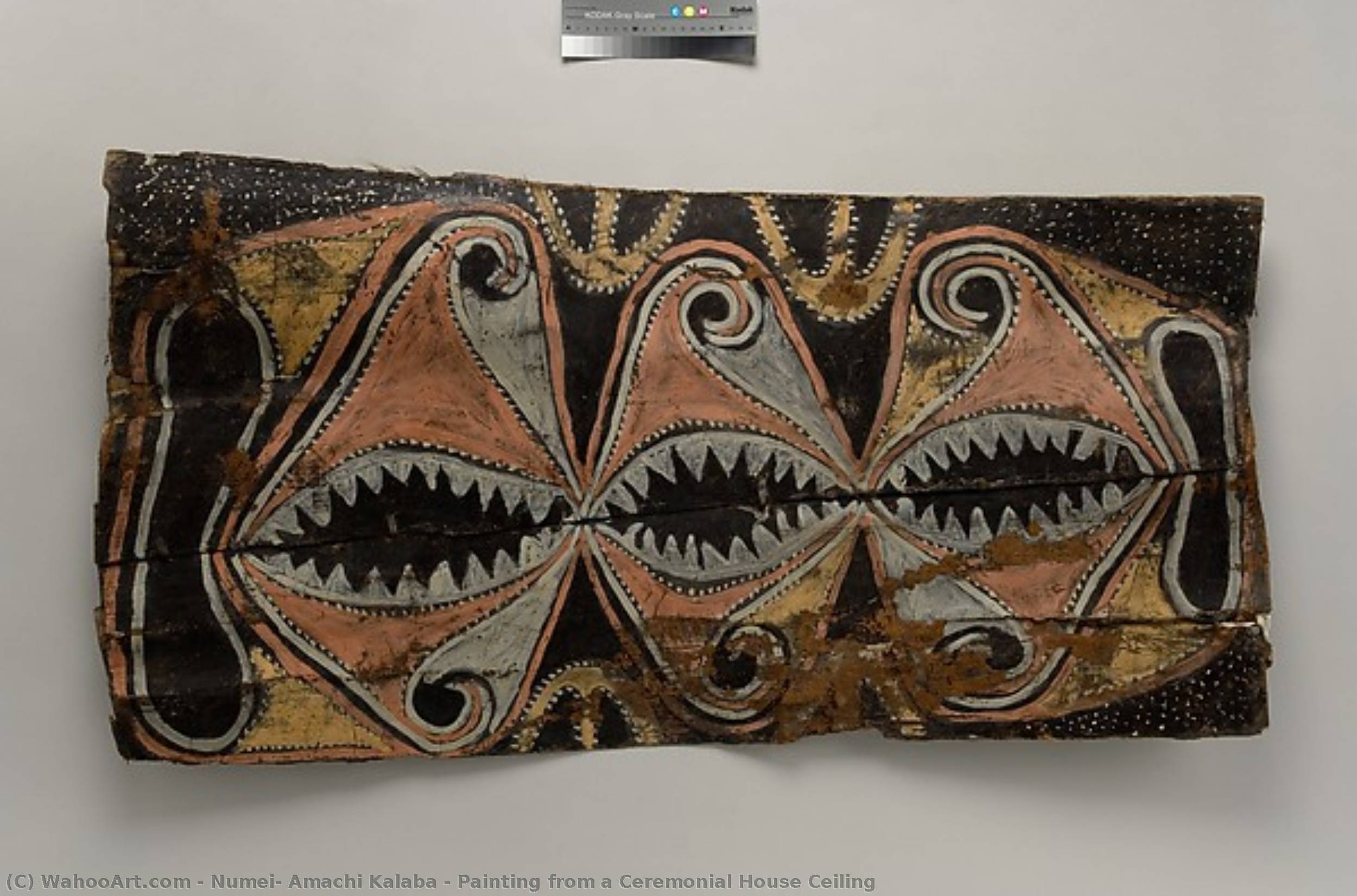 Painting from a Ceremonial House Ceiling, 1973 by Numei, Amachi Kalaba ...