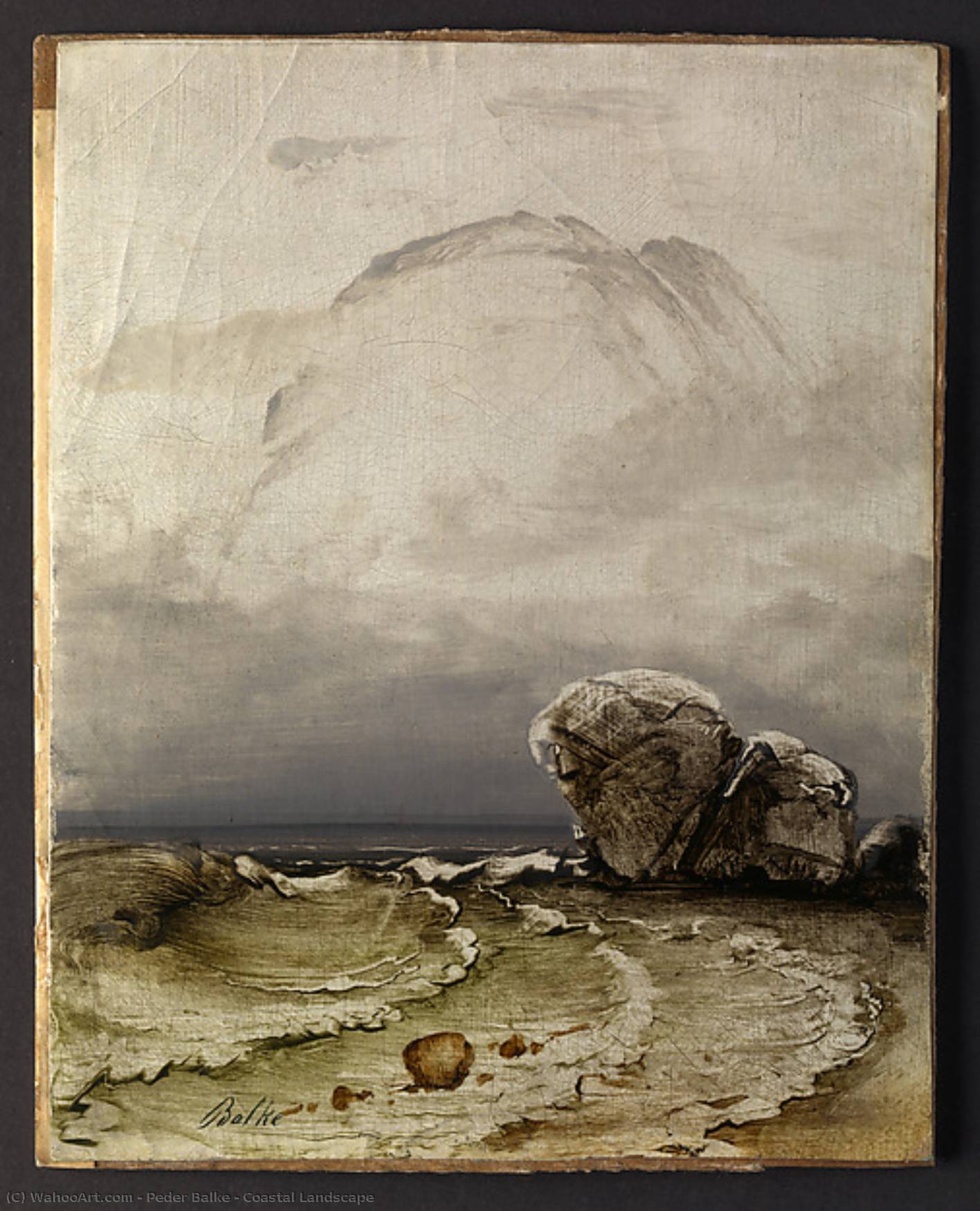 Buy Museum Art Reproductions Coastal Landscape, 1860 by Peder Balke ...