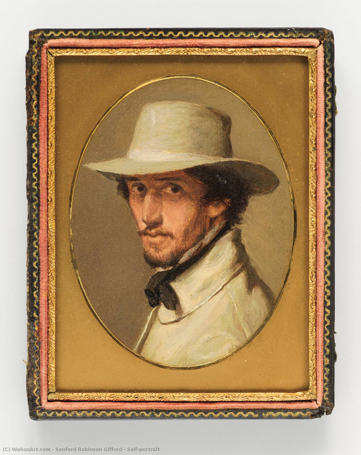 Artwork Replica Self-portrait, 1853 by Sanford Robinson Gifford (1823 ...