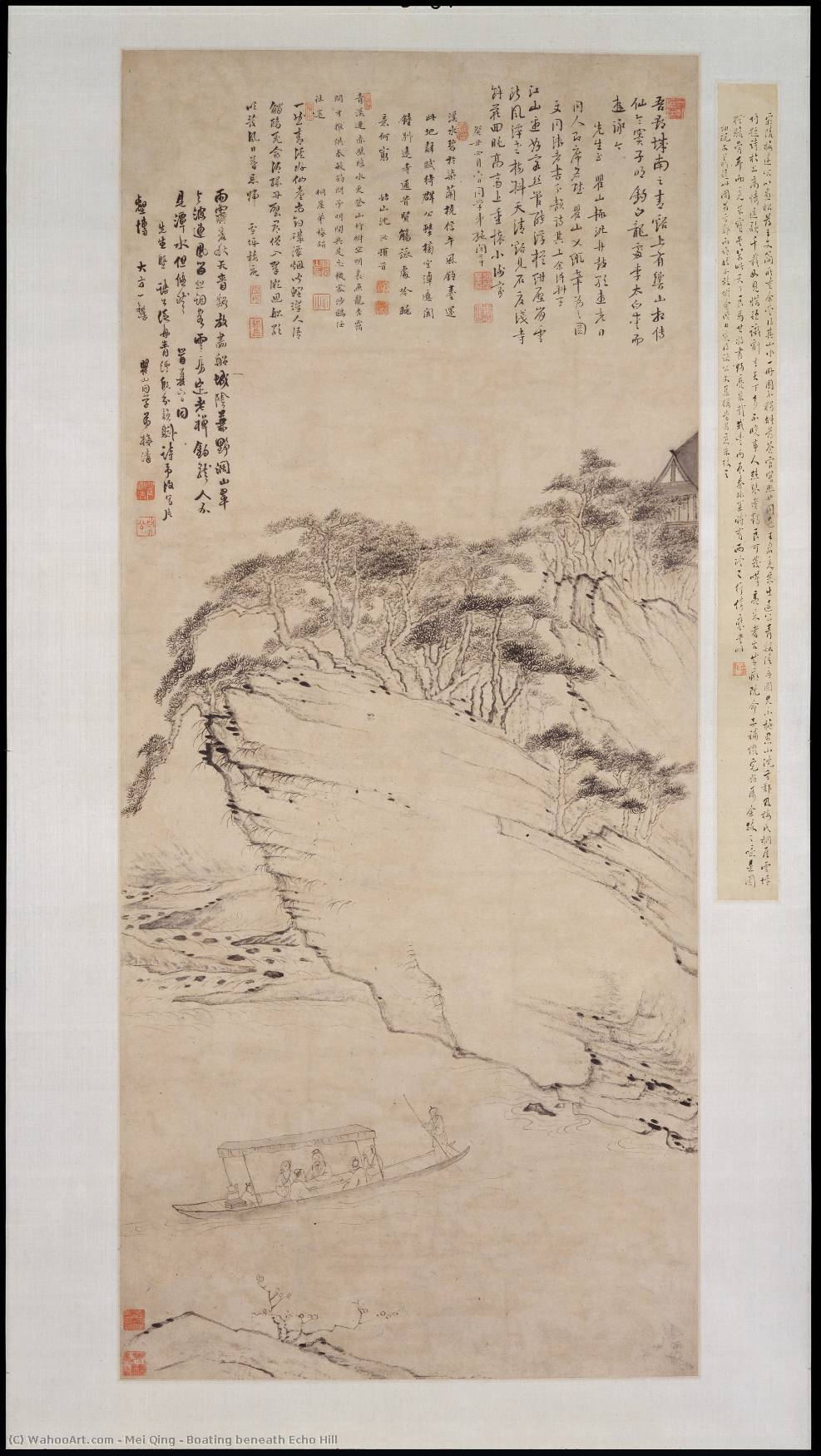 Grabados De Calidad Del Museo Barco bajo la colina Echo, 1673 de Mei ...