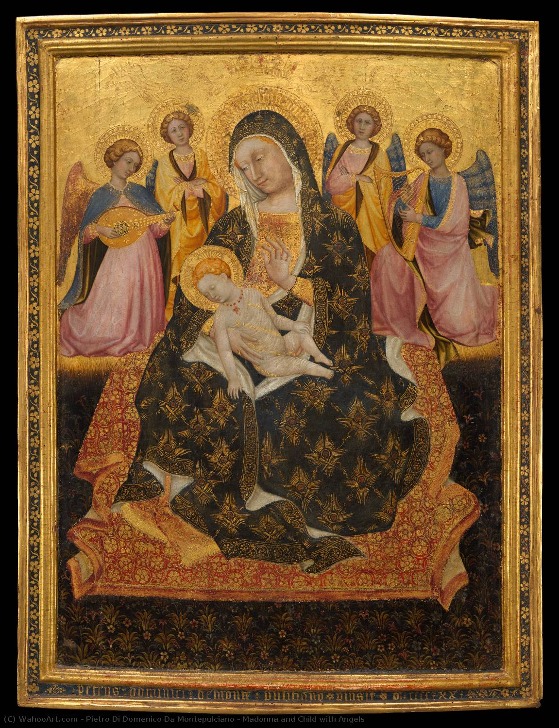 Obtener Reproducciones De Bellas Artes Madonna y Niño con Ángeles, 1420 ...