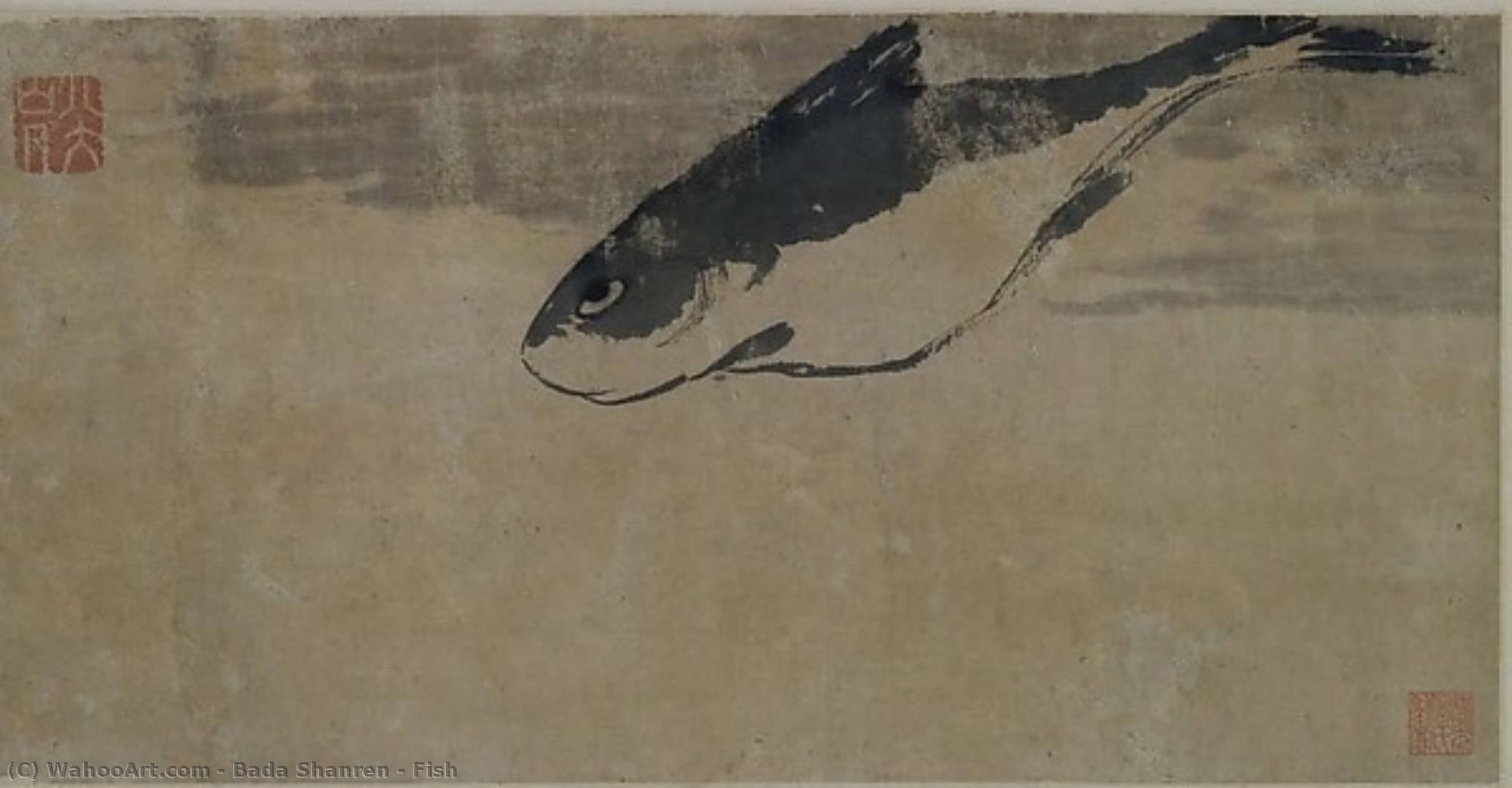 Art Reproductions Fish, 601 by Bada Shanren (1626-1705) | WahooArt.com