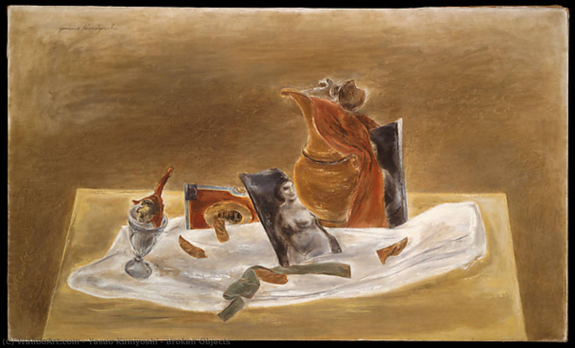 Reproduções De Pinturas Objetos quebrados, 1944 por Yasuo Kuniyoshi ...