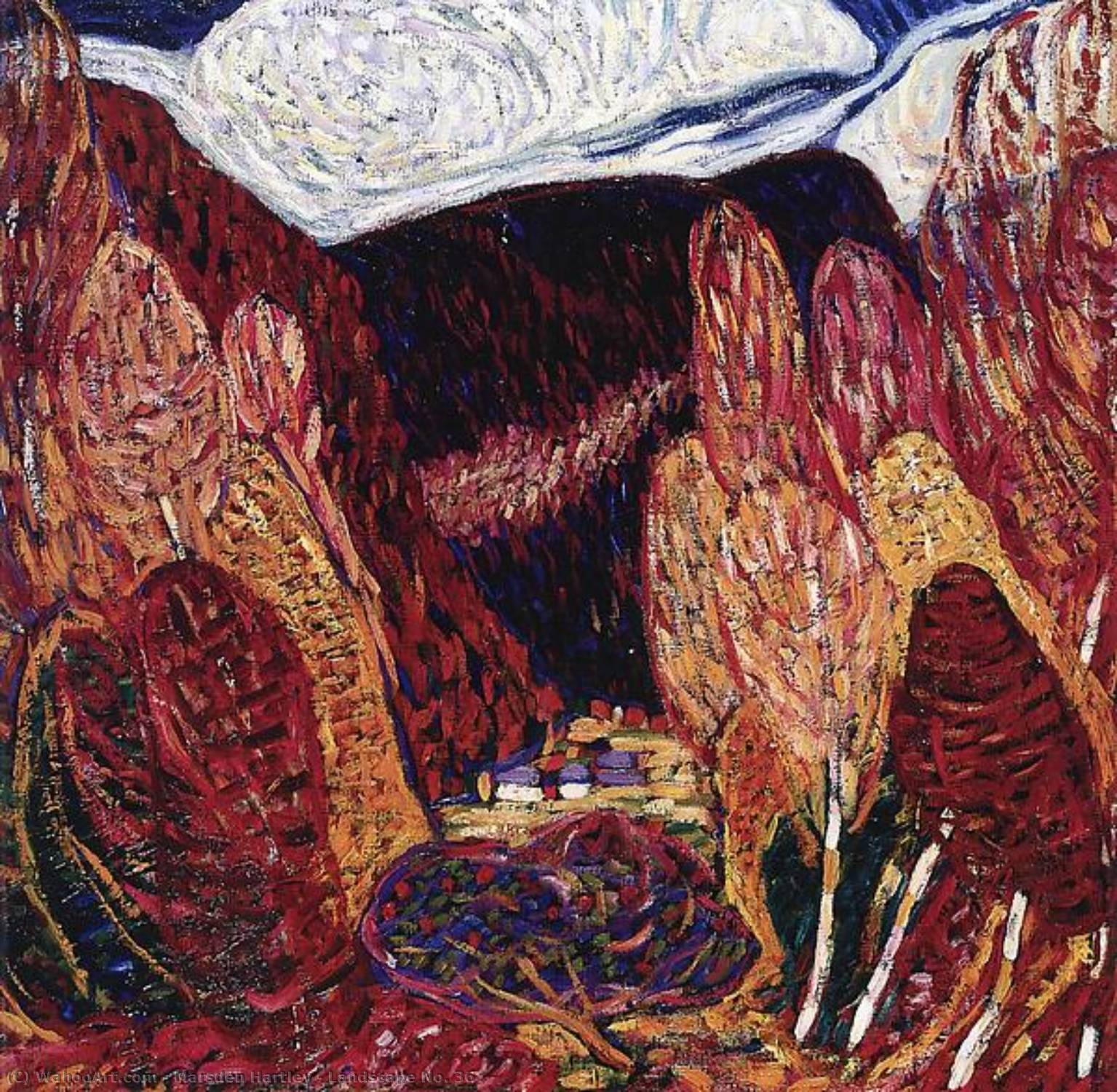 Compre Museu De Reproduções De Arte Paisagem No. 36, 1909 por Marsden ...