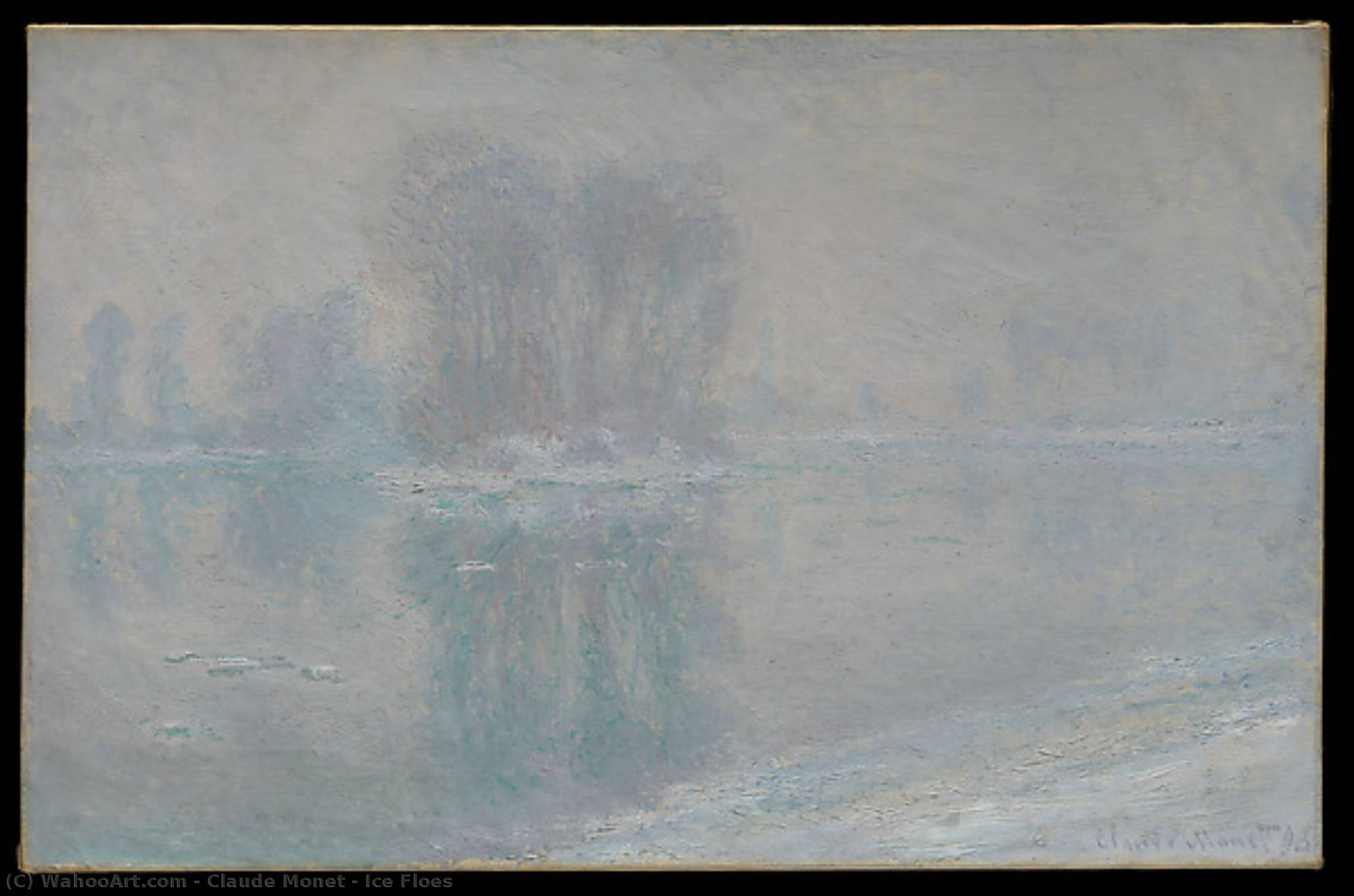Reproductions D'art Flottes de glace, 1893 de Claude Monet (1840-1926 ...