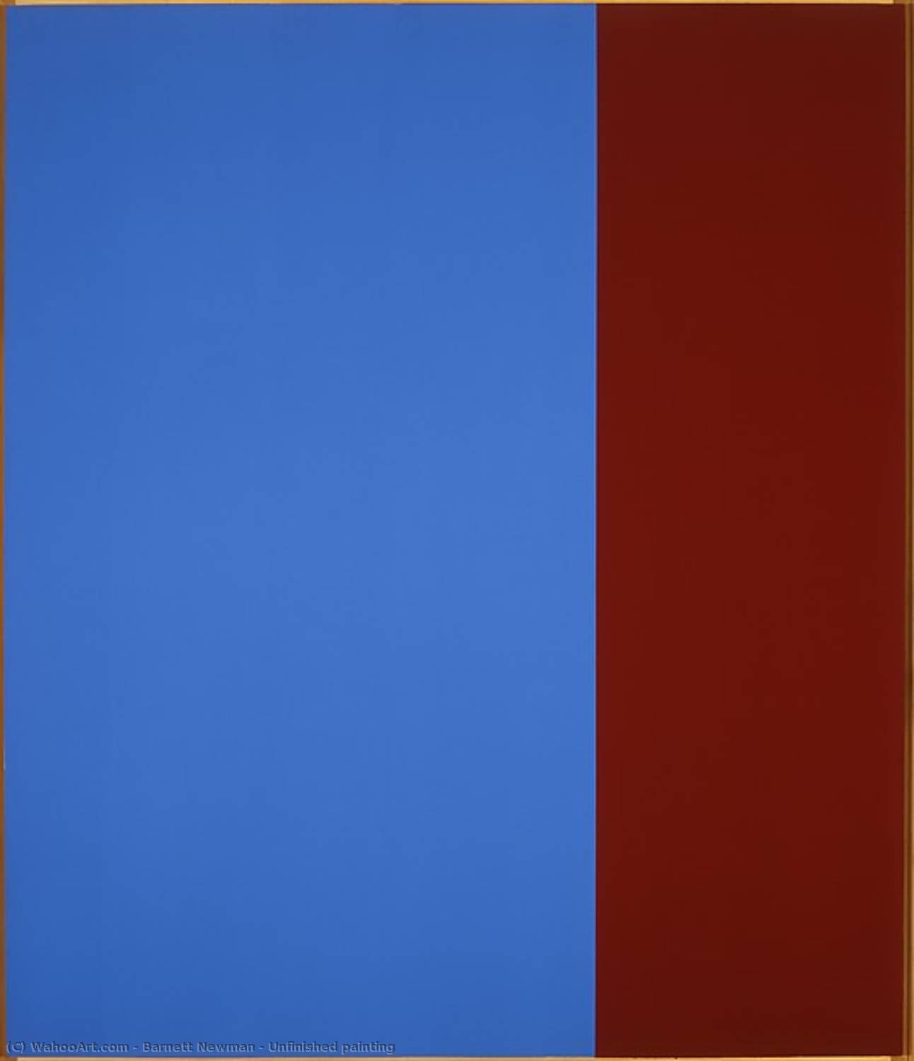 Paintings Reproductions Unfinished painting, 1970 by Barnett Newman ...