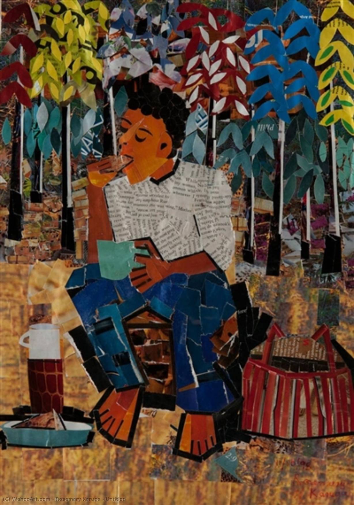 Untitled, 1998 de Rosemary Karuga (1928-2021, Kenya) Rosemary Karuga ...