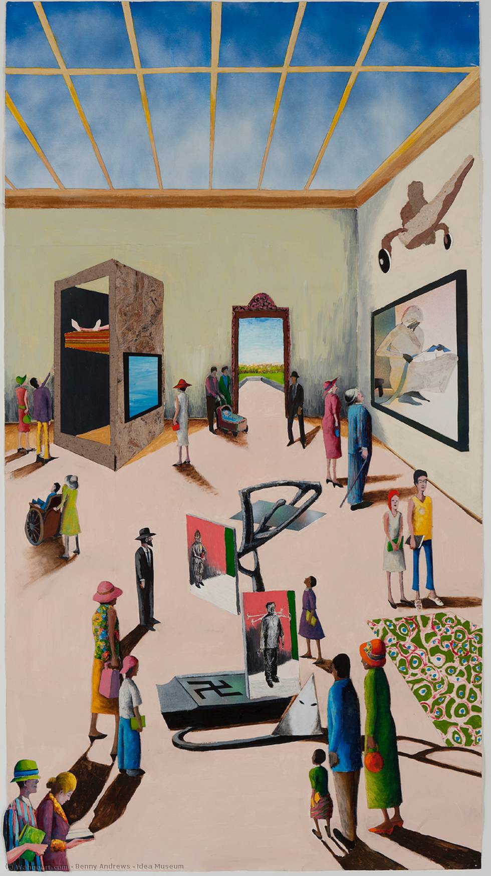 Idea Museum, 2002 de Benny Andrews (1930-2006, United States) Benny ...