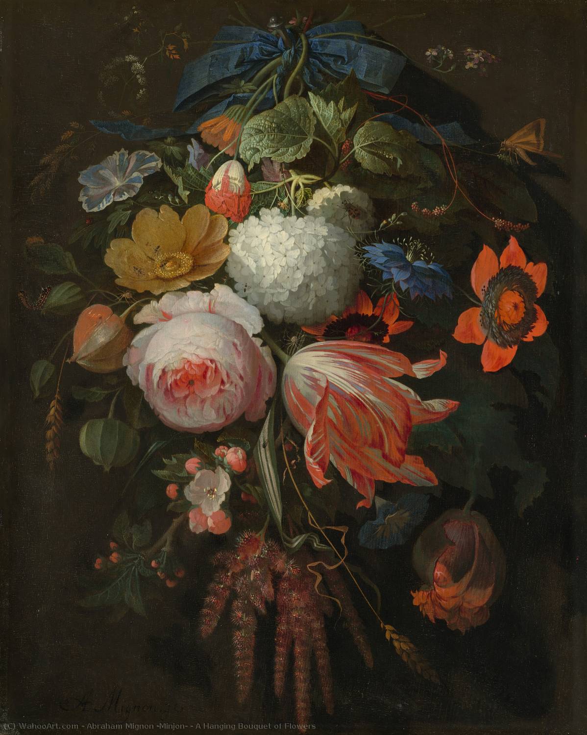 Achat Réplique De Peinture Un bouquet de fleurs suspendu, 1670 de ...