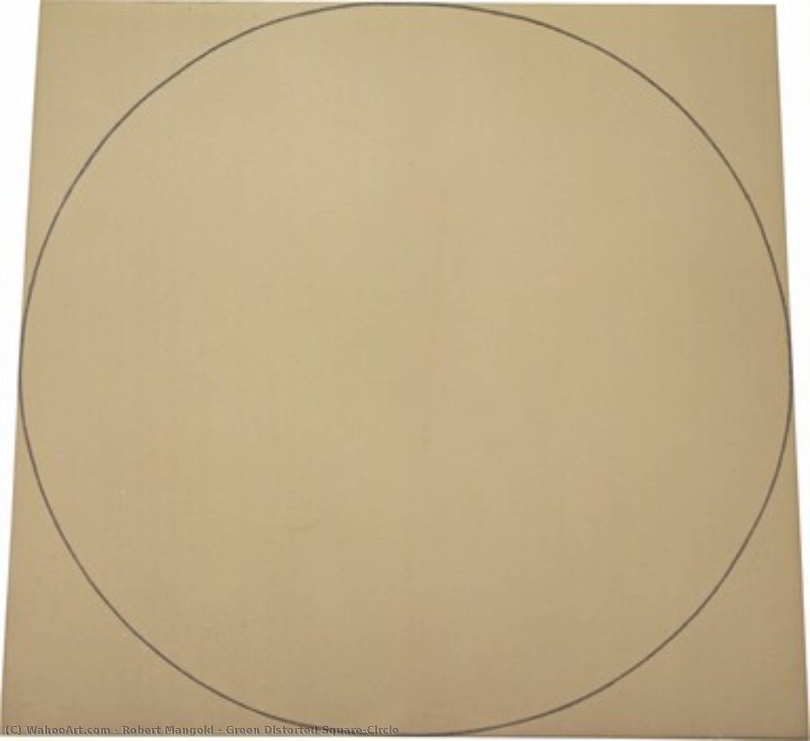 Green Distorted Square-Circle, 1971 by Robert Mangold Robert Mangold ...