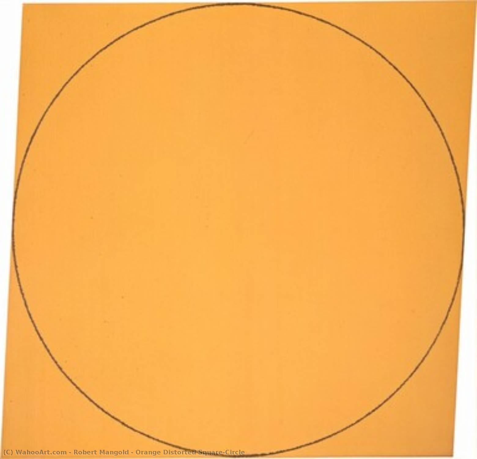 Orange Distorted Square-Circle, 1971 by Robert Mangold Robert Mangold ...