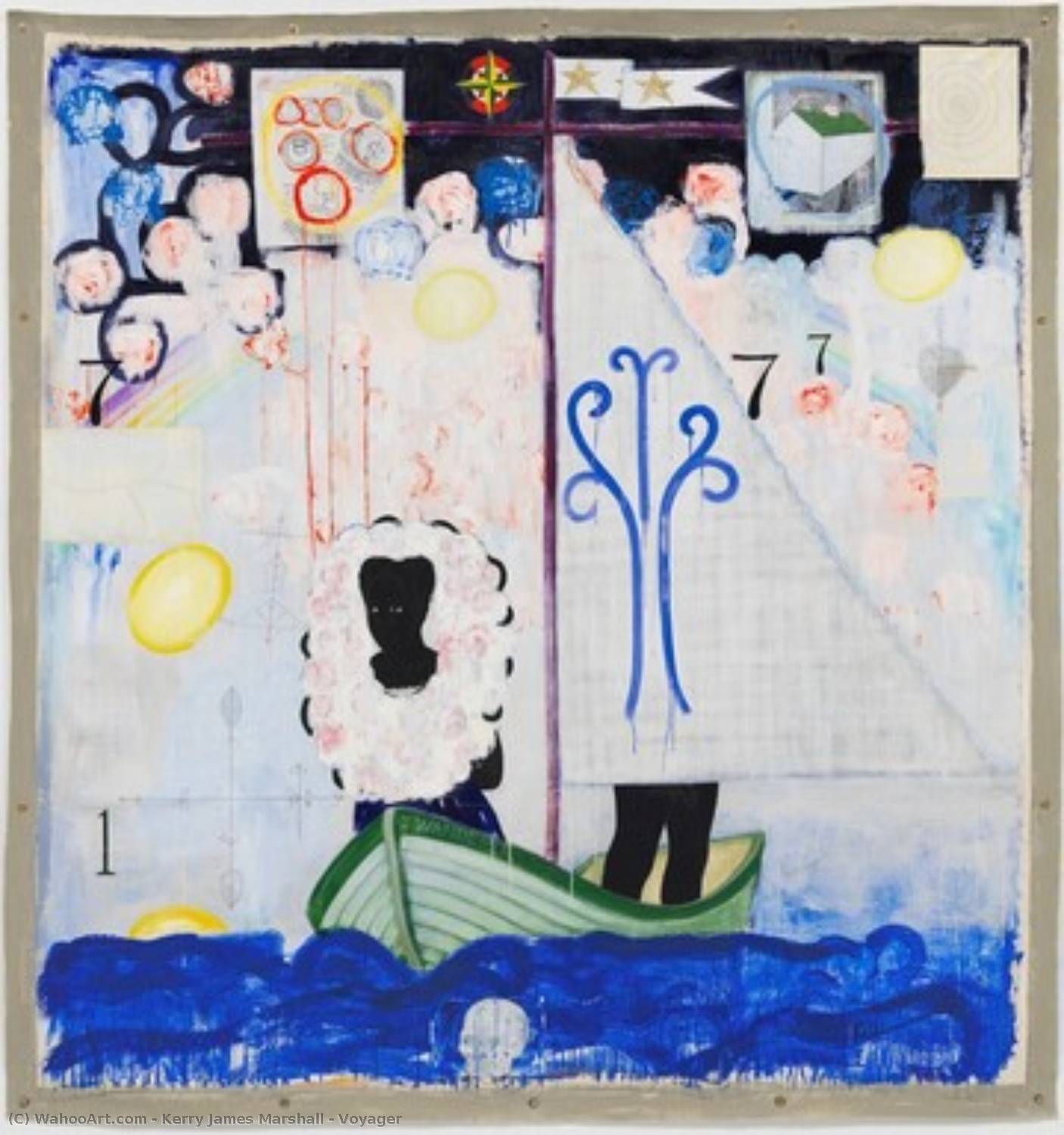 Voyager, 1992 por Kerry James Marshall Kerry James Marshall | WahooArt.com