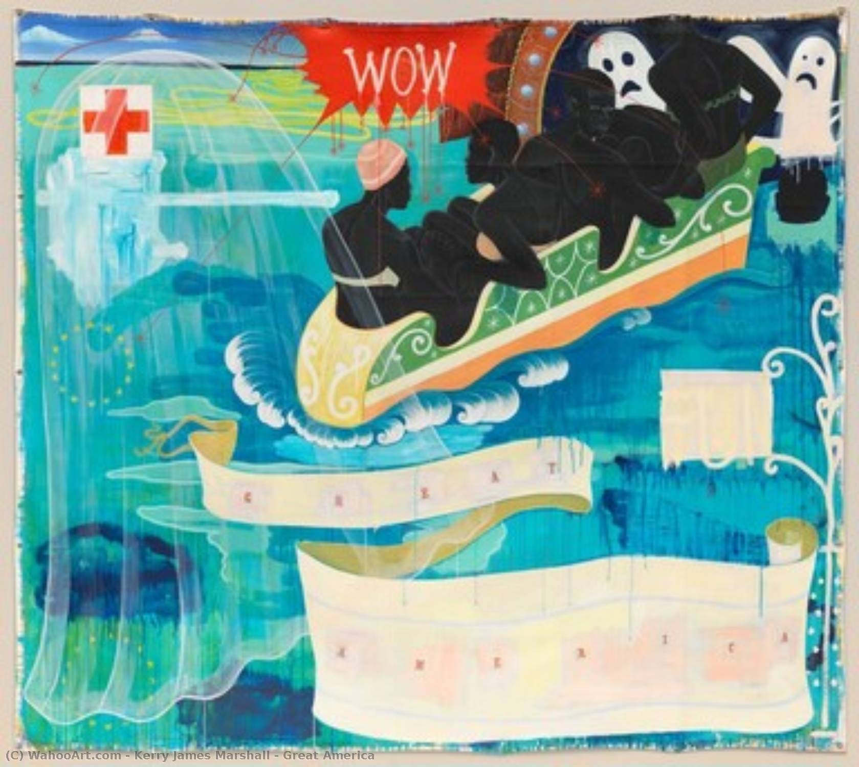 Great America, 1994 de Kerry James Marshall Kerry James Marshall ...