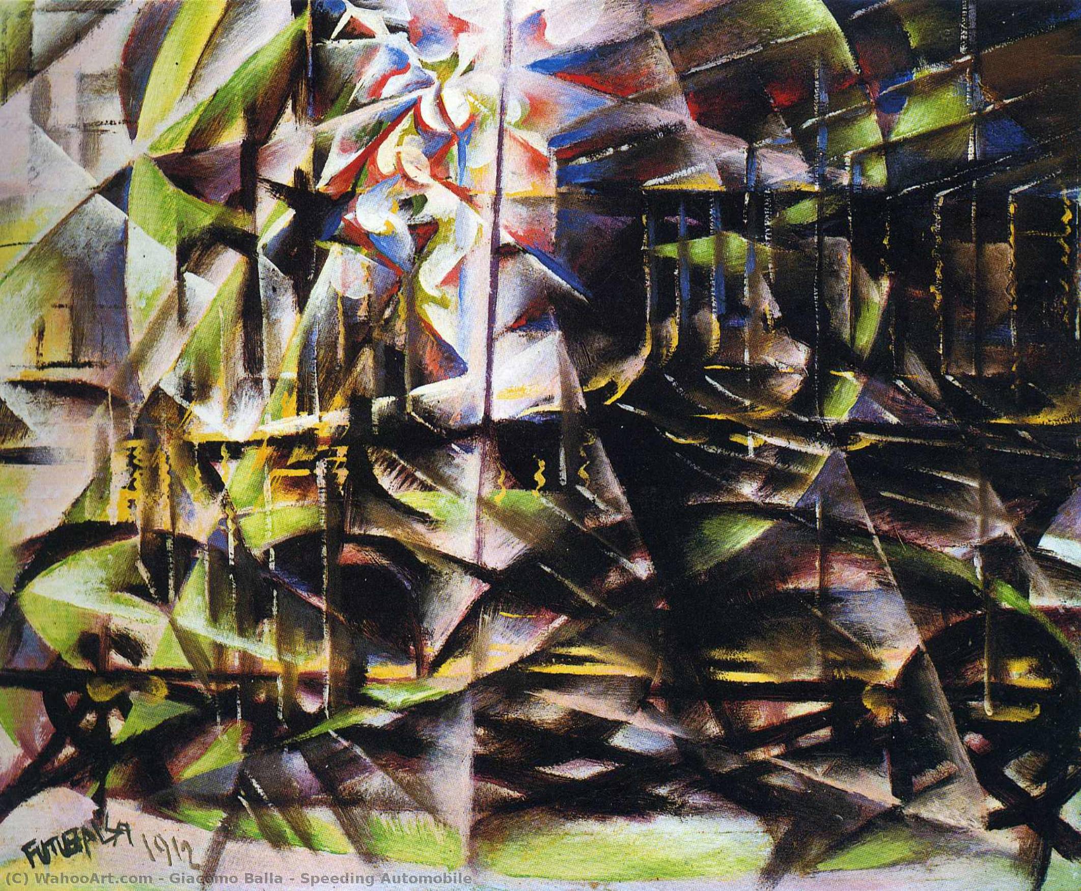Giacomo Balla Speeding Automobile
