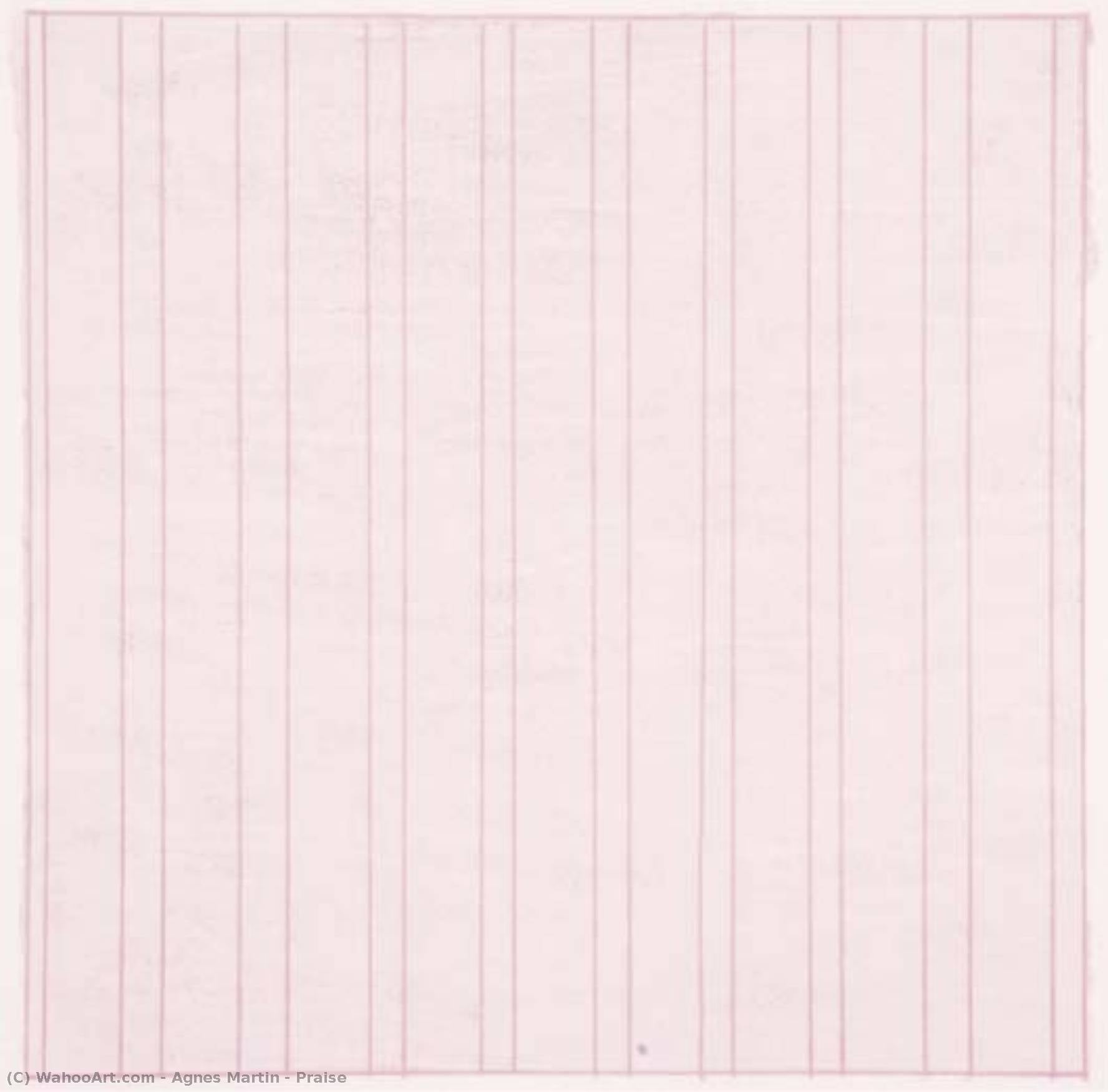 Praise, 1976 by Agnes Martin (1912-2004, Canada) Agnes Martin ...