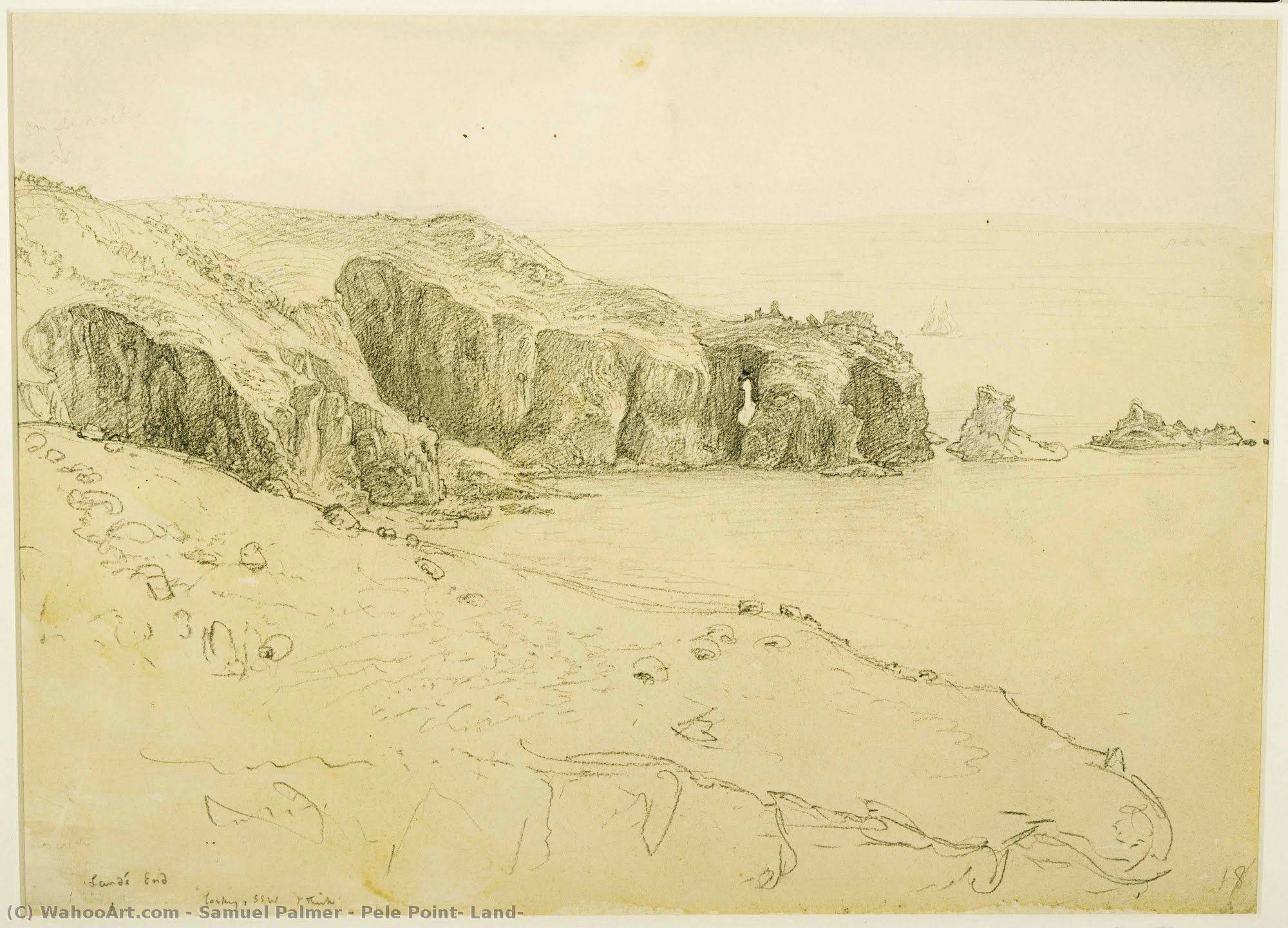 Grabados De Calidad Del Museo Pele Point, Land, 1857 de Samuel Palmer ...