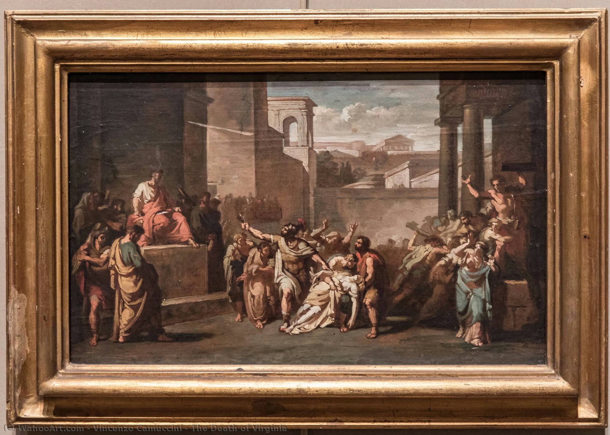 Artwork Replica The Death of Virginia, 1806 by Vincenzo Camuccini (1771-1844) | WahooArt.com