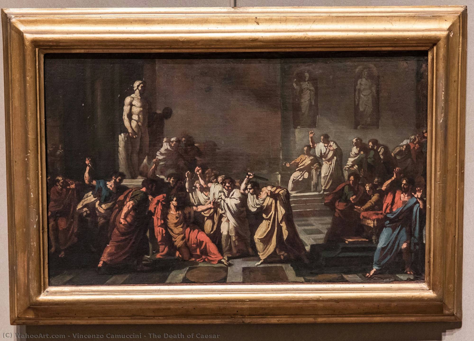 Paintings Reproductions The Death of Caesar, 1806 by Vincenzo Camuccini (1771-1844) | WahooArt.com