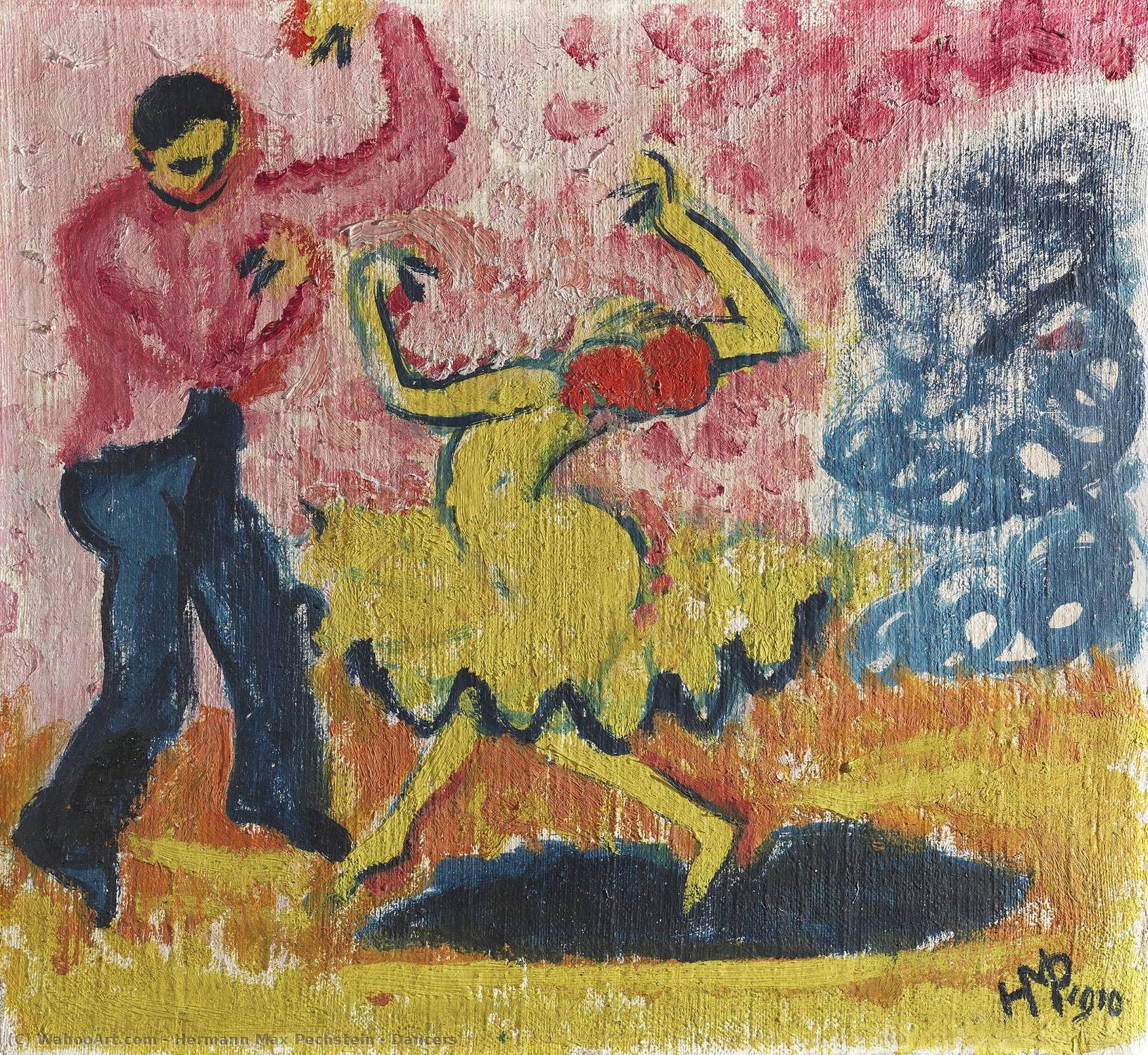 Grabados De Calidad Del Museo Bailarines de Hermann Max Pechstein ...