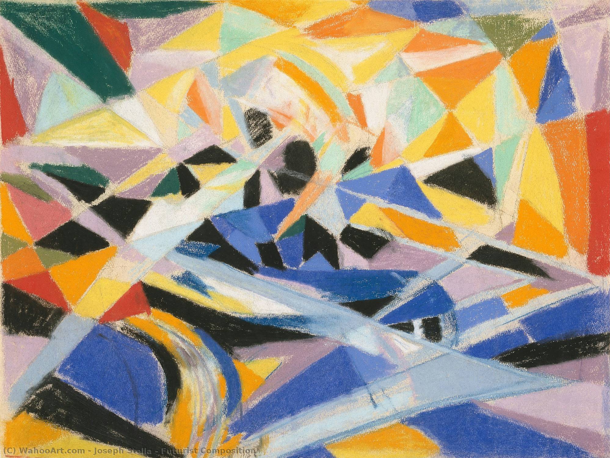 Museum Art Reproductions Futurist Composition, 1914 by Joseph Stella ...